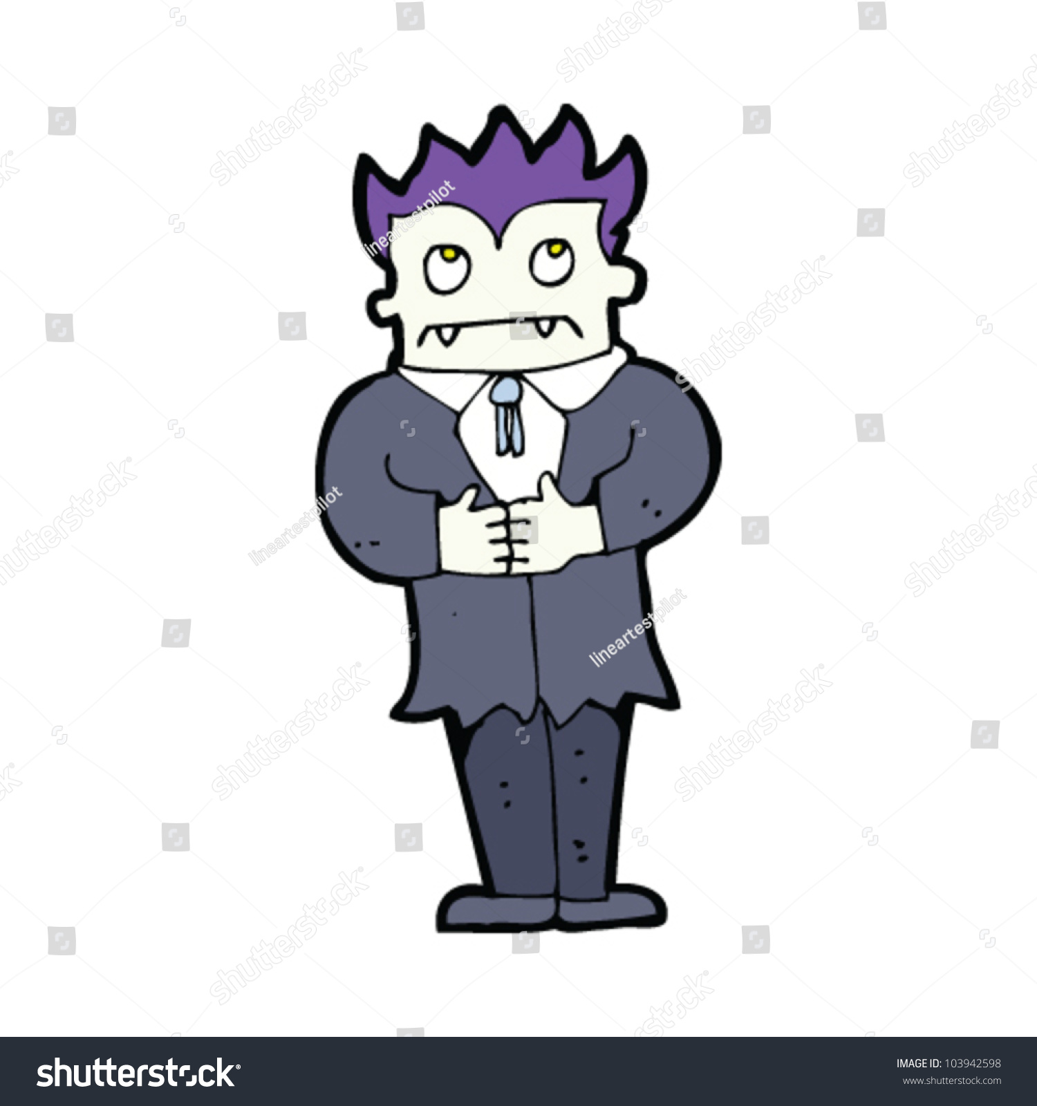 Cartoon Hungry Vampire Stock Vector (Royalty Free) 103942598 | Shutterstock