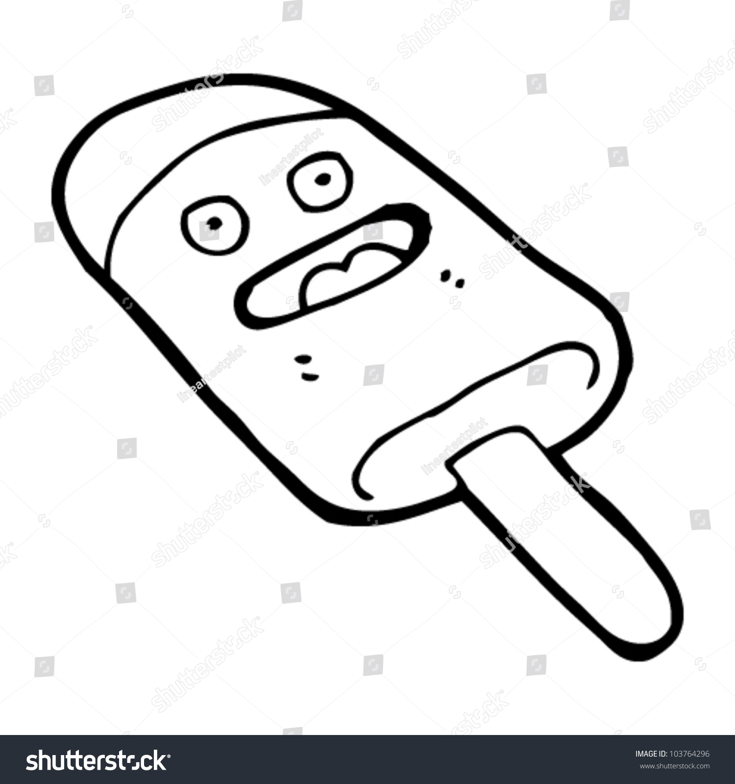 Cartoon Ice Lolly Stock Vector (Royalty Free) 103764296