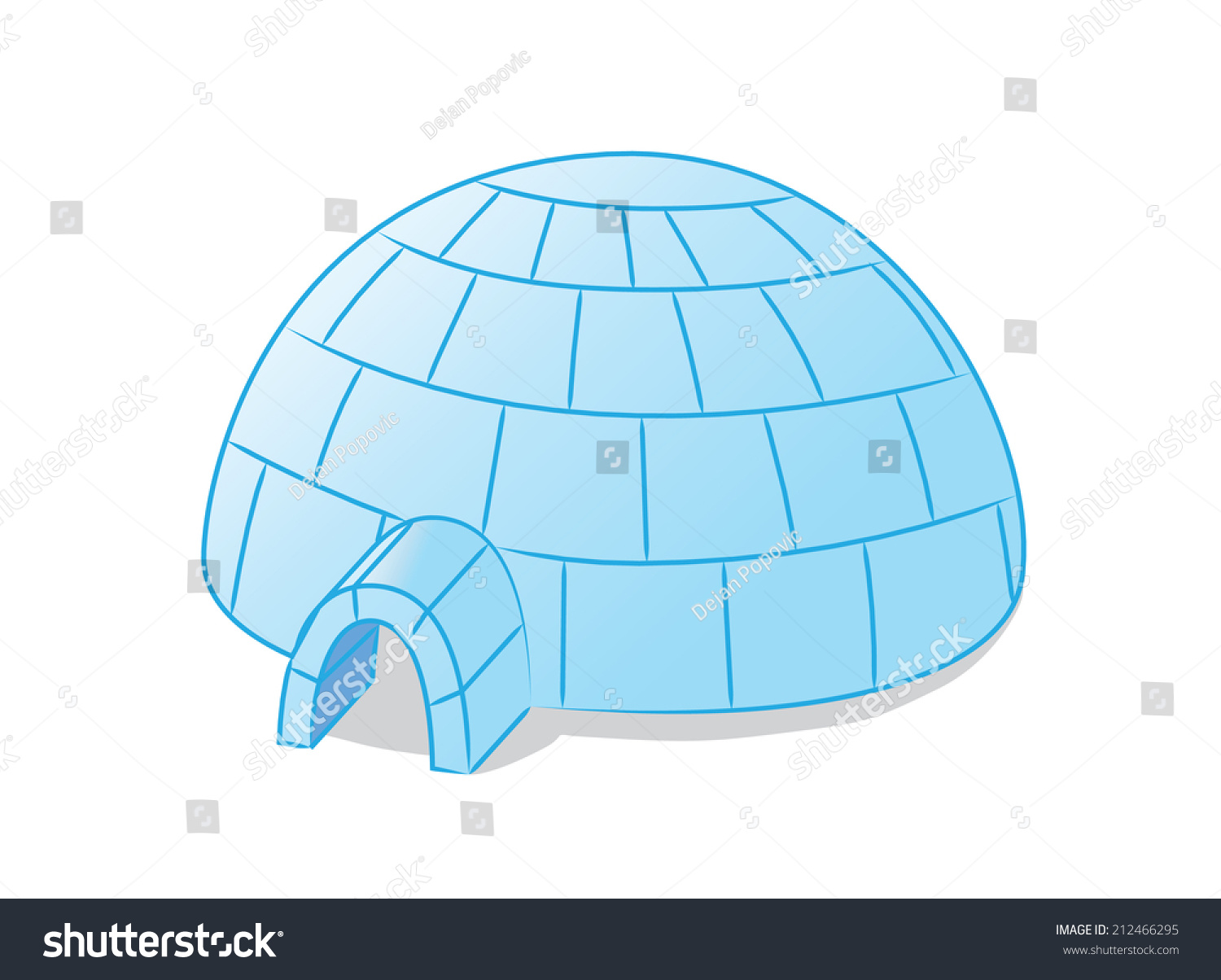 Cartoon Igloo Stock Vector 212466295 - Shutterstock