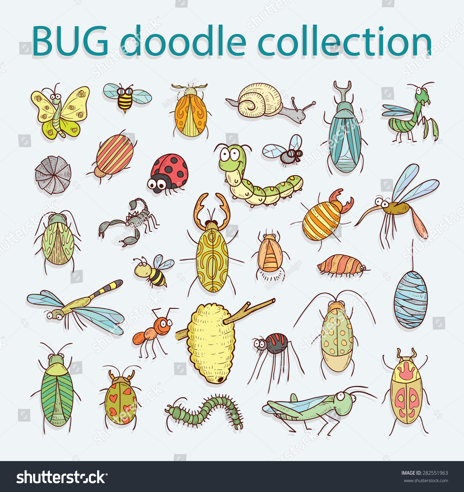 Cartoon Insect Bug Icon Vector Illustration Stock Vector (Royalty Free ...