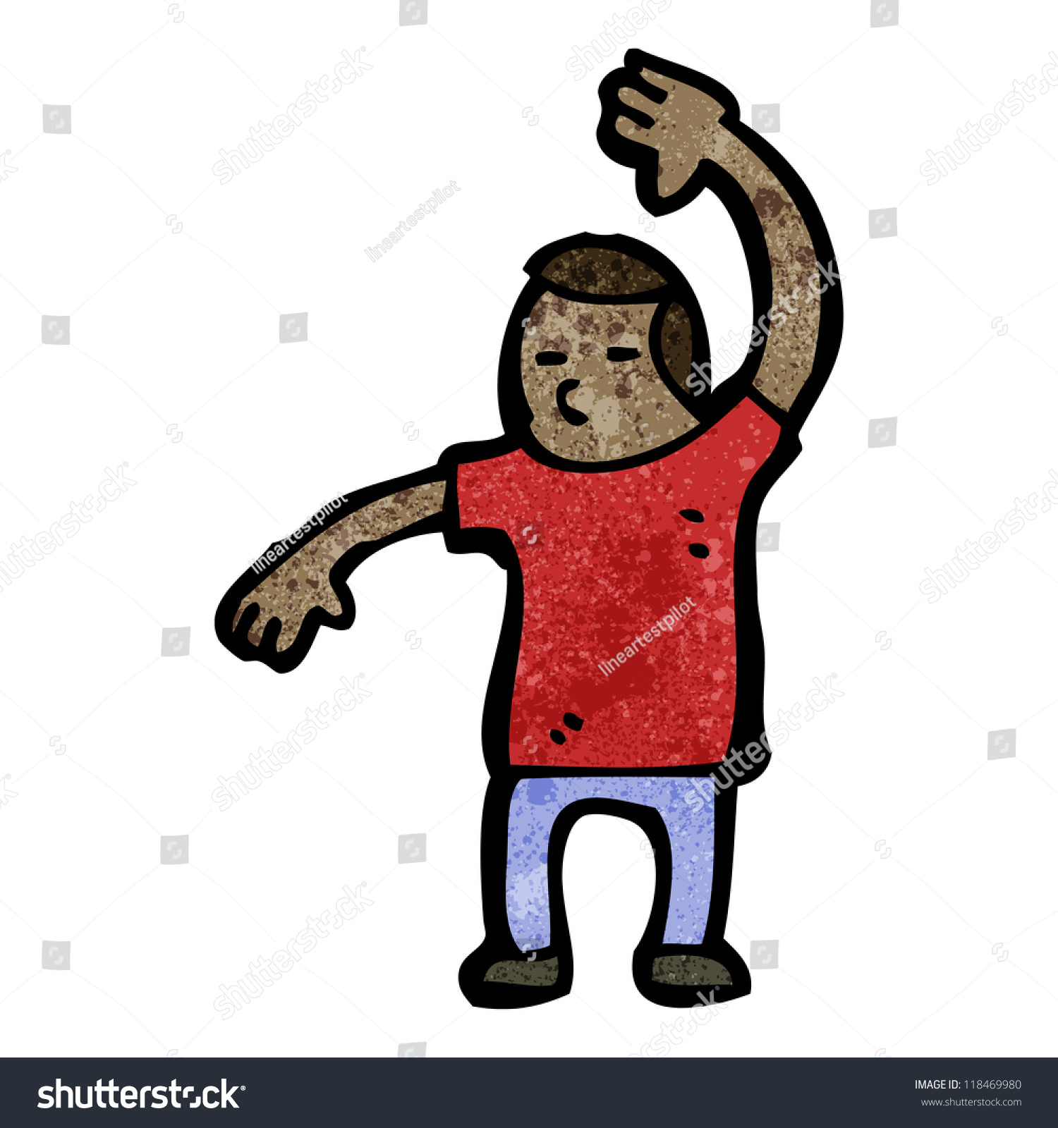Cartoon Karate Chop Stock Vector (Royalty Free) 118469980