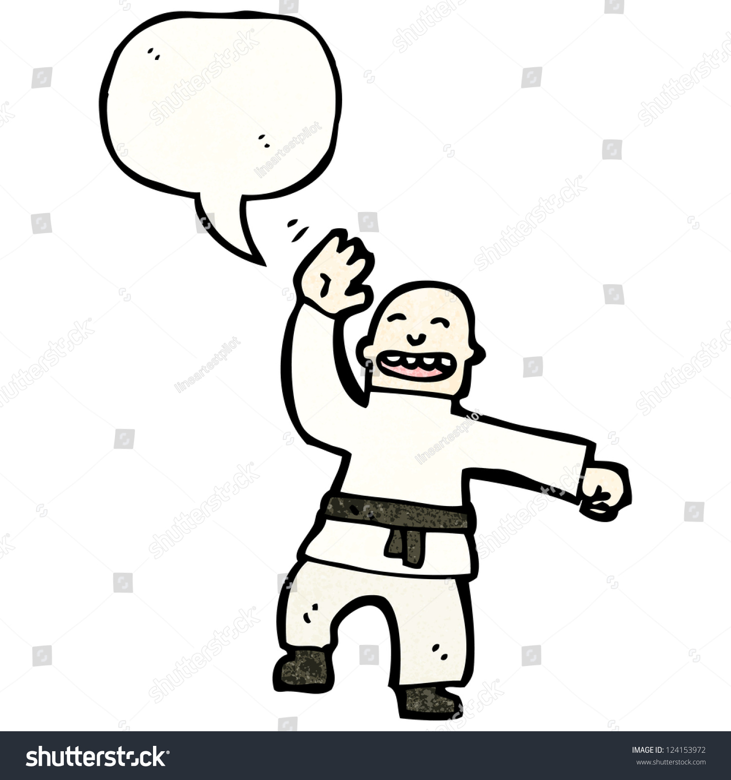 Cartoon Karate Man Stock Vector (Royalty Free) 124153972 | Shutterstock