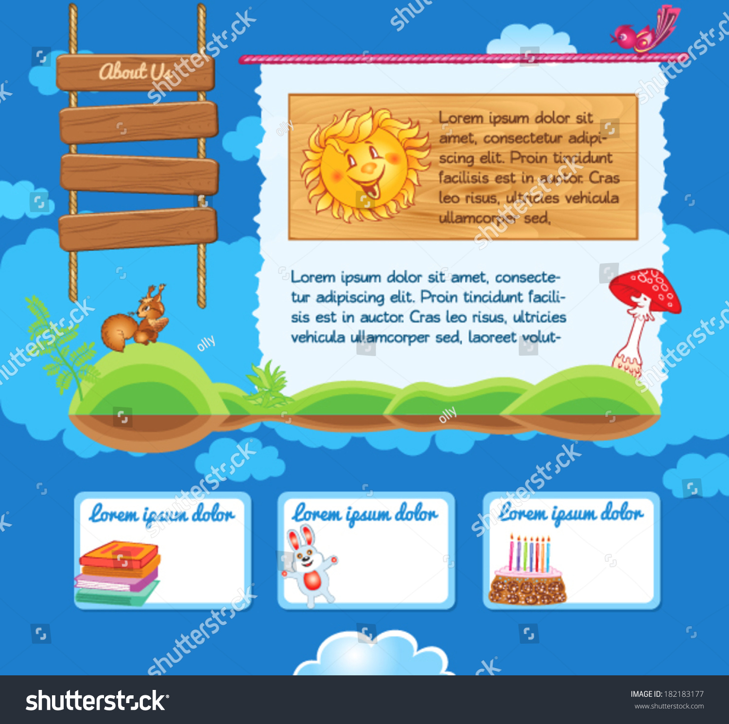 Cartoon Kid Template Illustrations: เวกเตอร์สต็อก (ปลอดค่าลิขสิทธิ์ ...