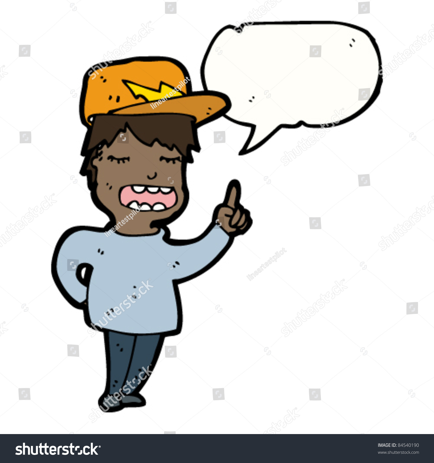 Cartoon Kid Idea Stock Vector (Royalty Free) 84540190