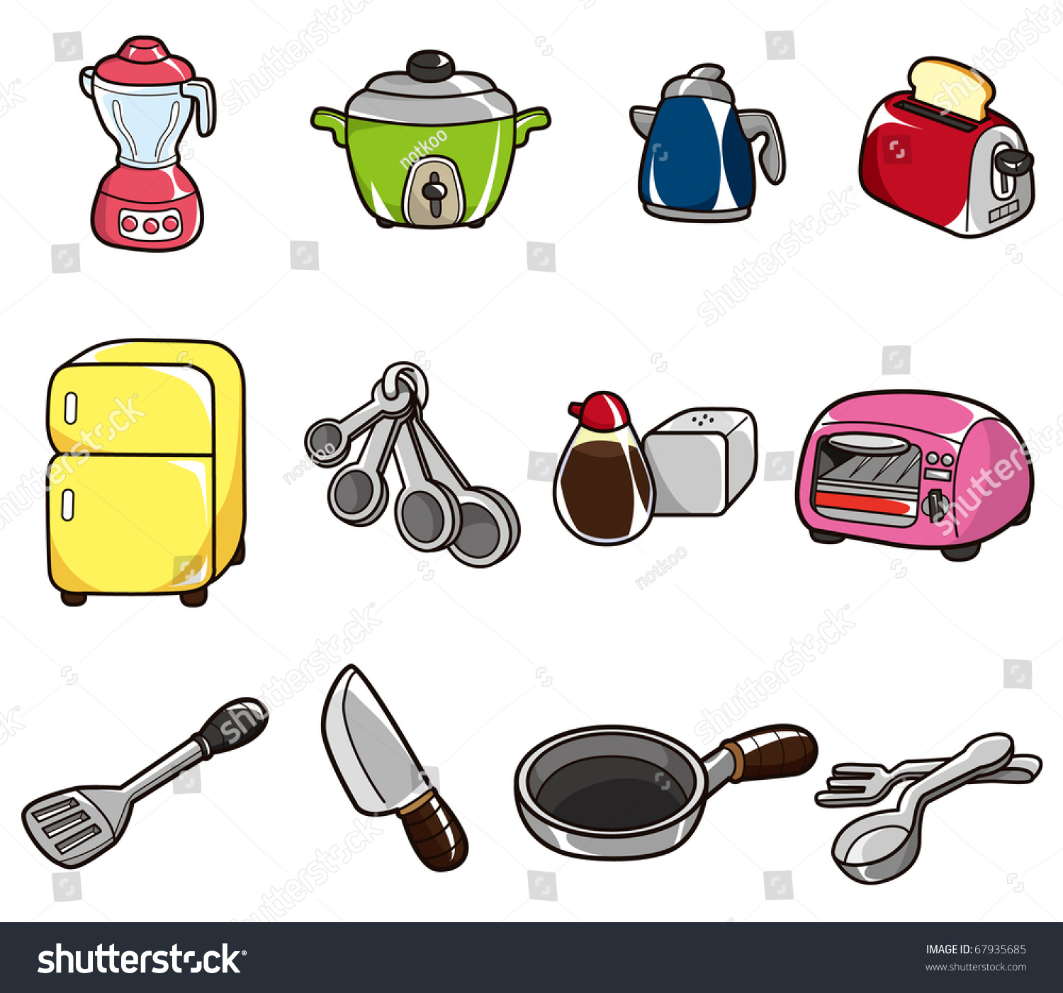 Cartoon Kitchen Icon Stock Vector Illustration 67935685 : Shutterstock
