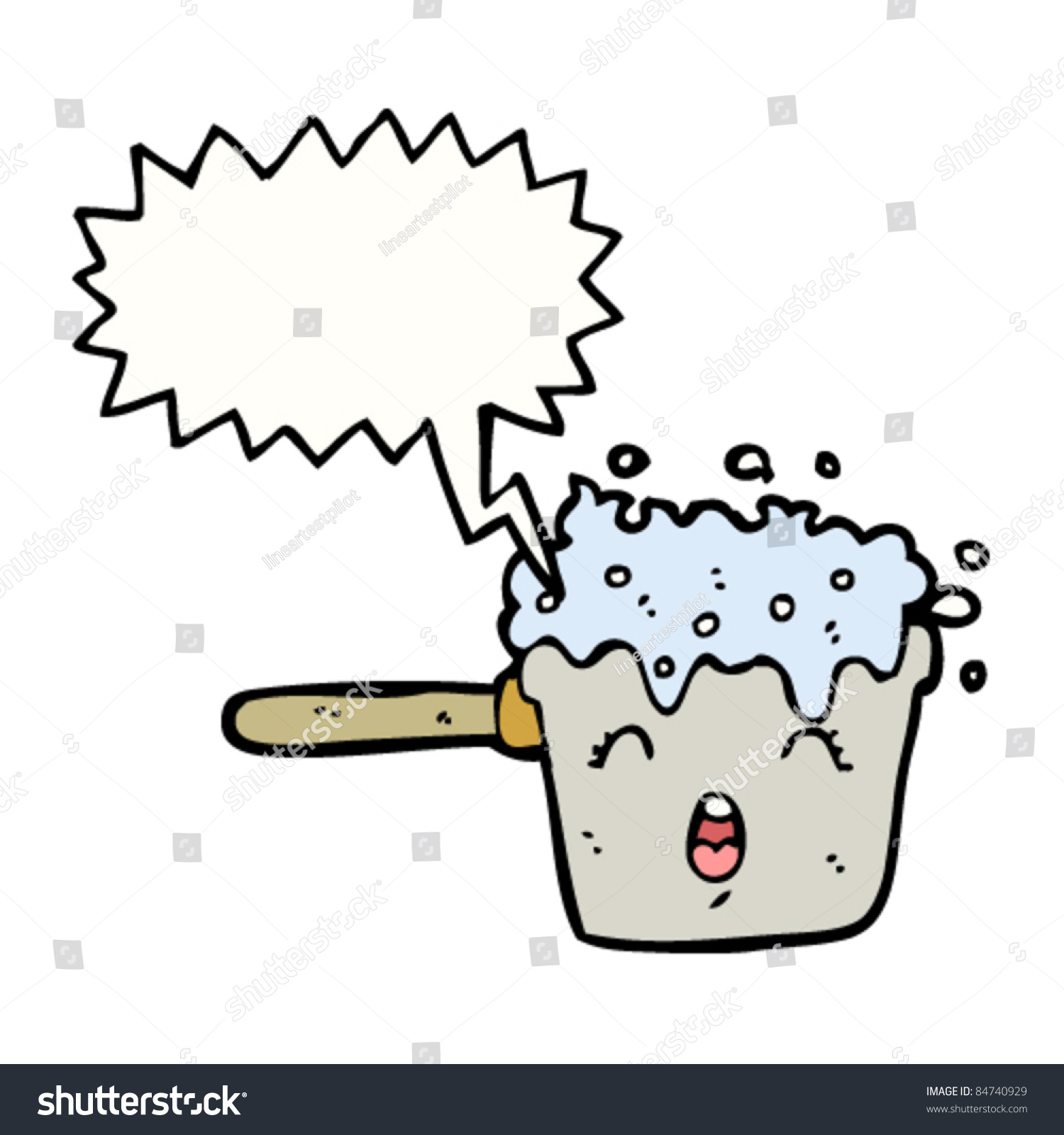 Cartoon Kitchen Pan Character Stock Vector (Royalty Free) 84740929 ...