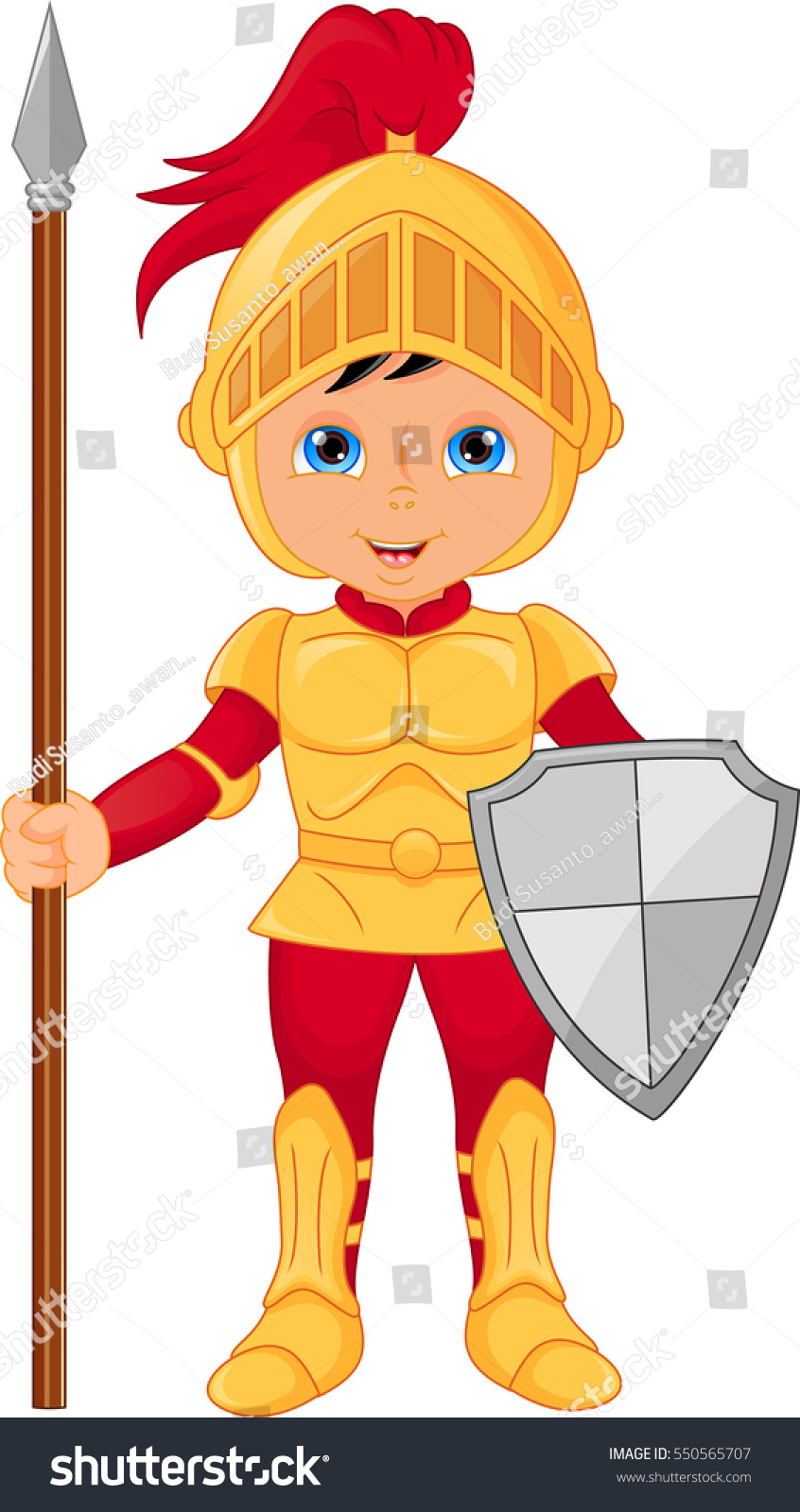 Cartoon Knight Boy Stock Vector 550565707 - Shutterstock