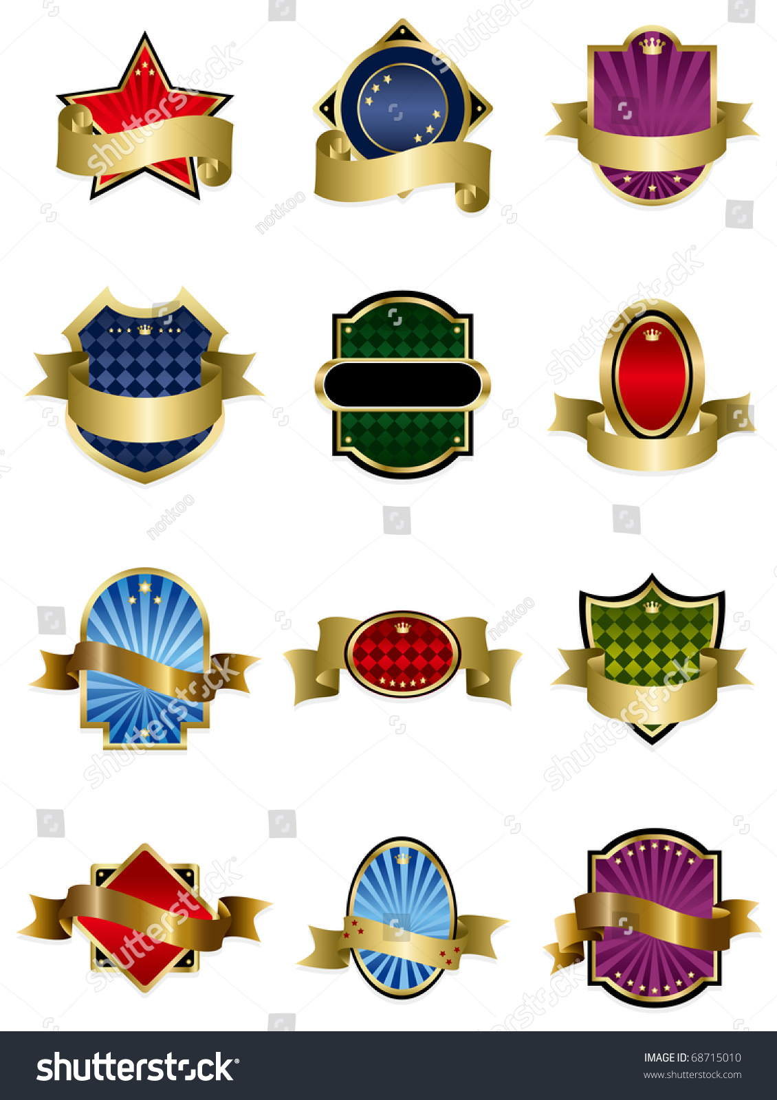 Cartoon Label Icon Stock Vector (Royalty Free) 68715010 | Shutterstock
