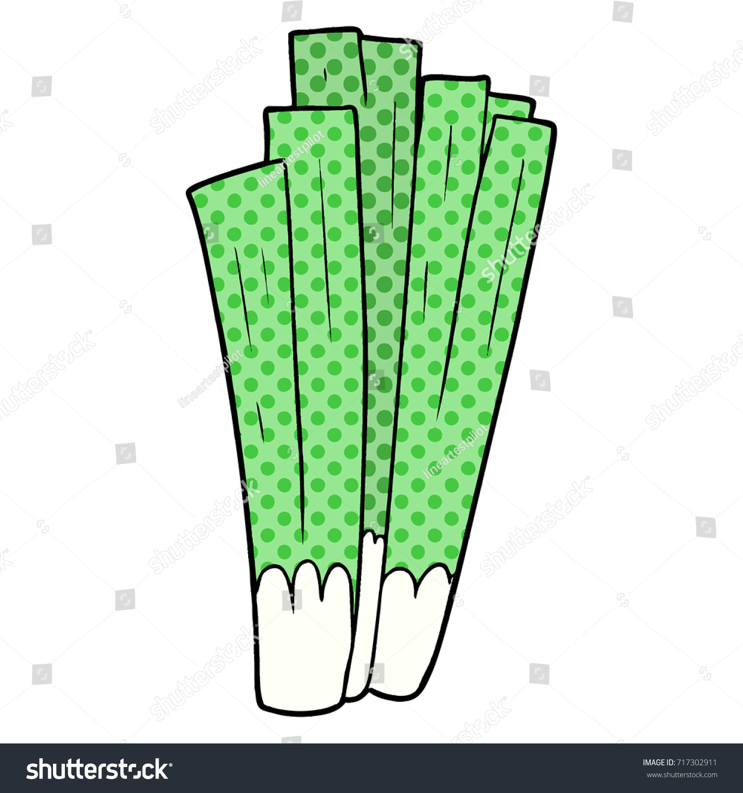 Cartoon Leeks Stock Vector (Royalty Free) 717302911 | Shutterstock