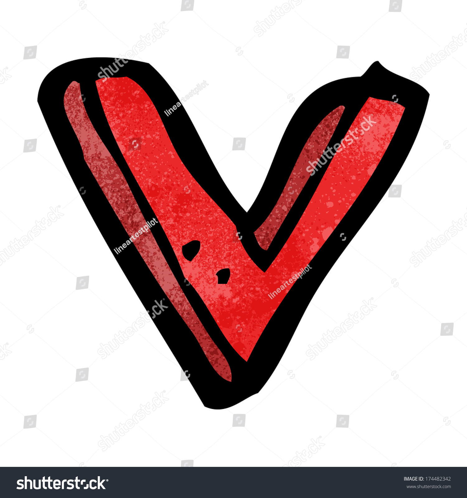 Cartoon Letter Stock Vector (Royalty Free) 174482342 | Shutterstock