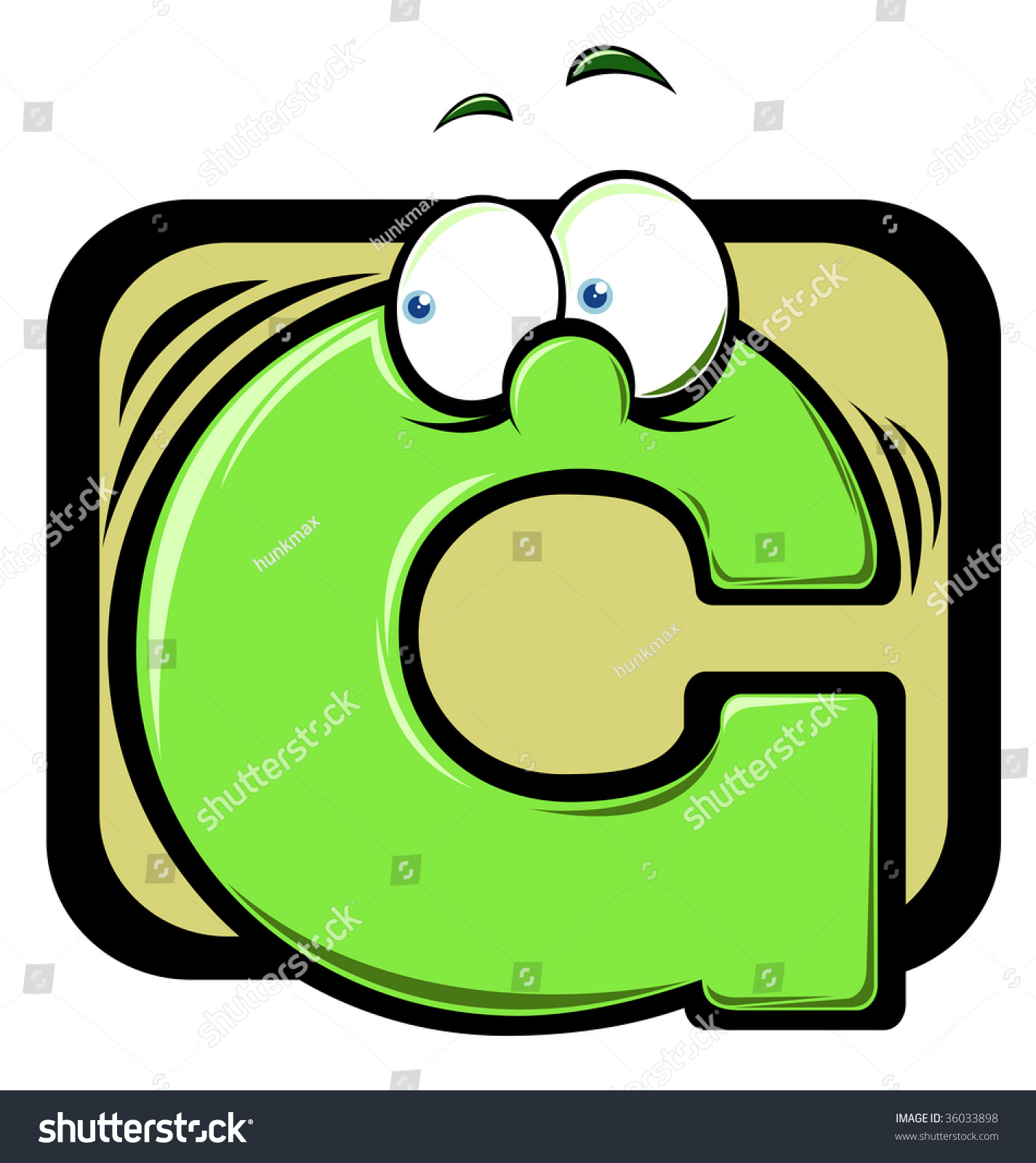 Cartoon Letter Stock Vector (Royalty Free) 36033898