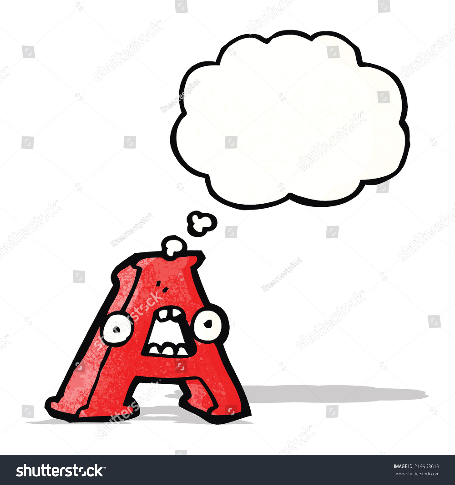 Cartoon Letter Stock Vector (Royalty Free) 219963613 | Shutterstock