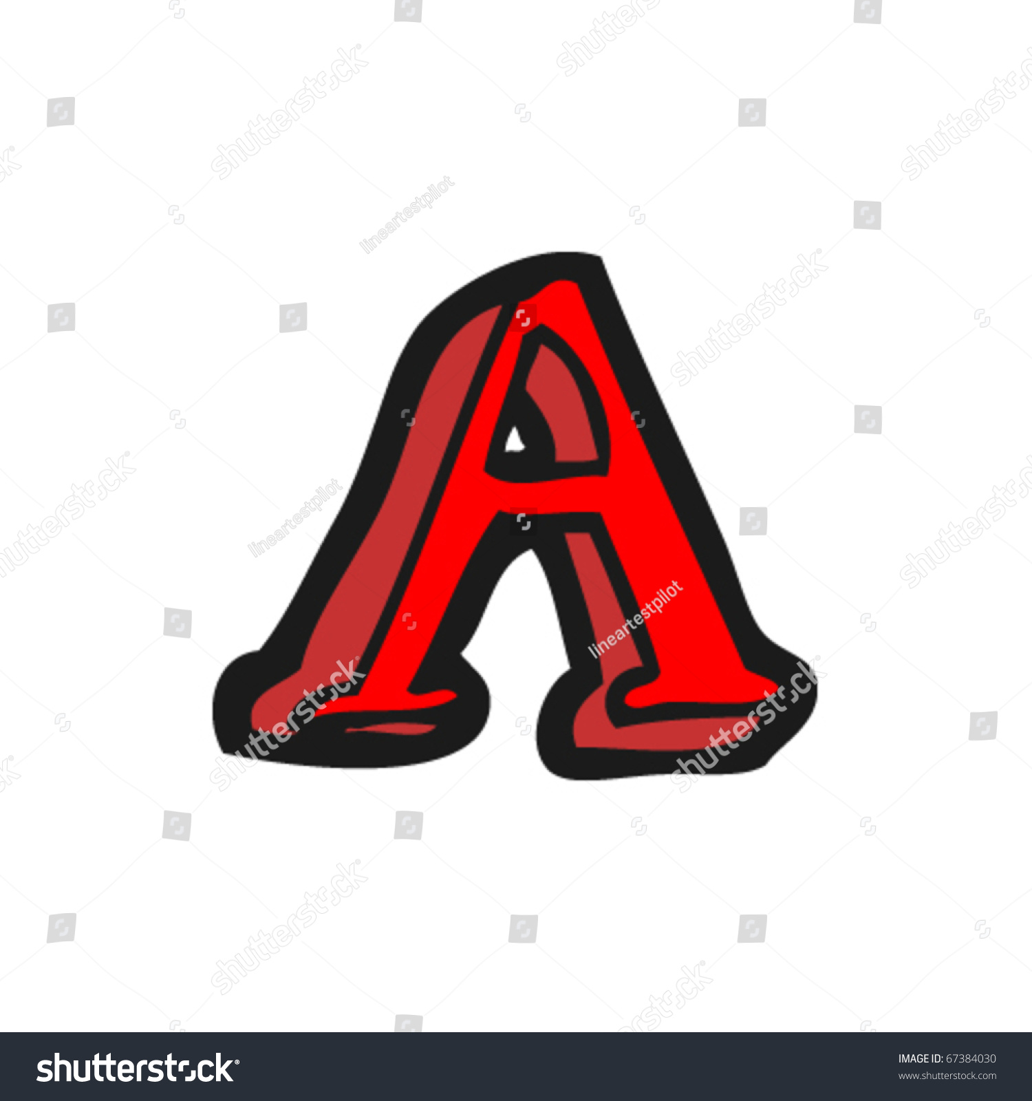 Cartoon Letter Stock Vector (Royalty Free) 67384030 | Shutterstock