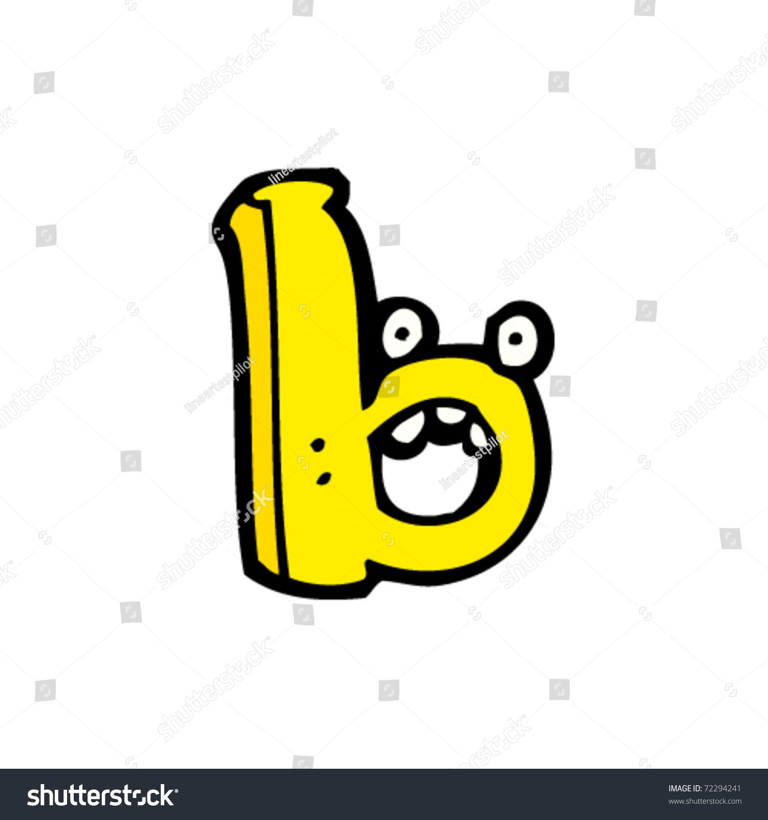 Cartoon Letter B Stock Vector (Royalty Free) 72294241 | Shutterstock