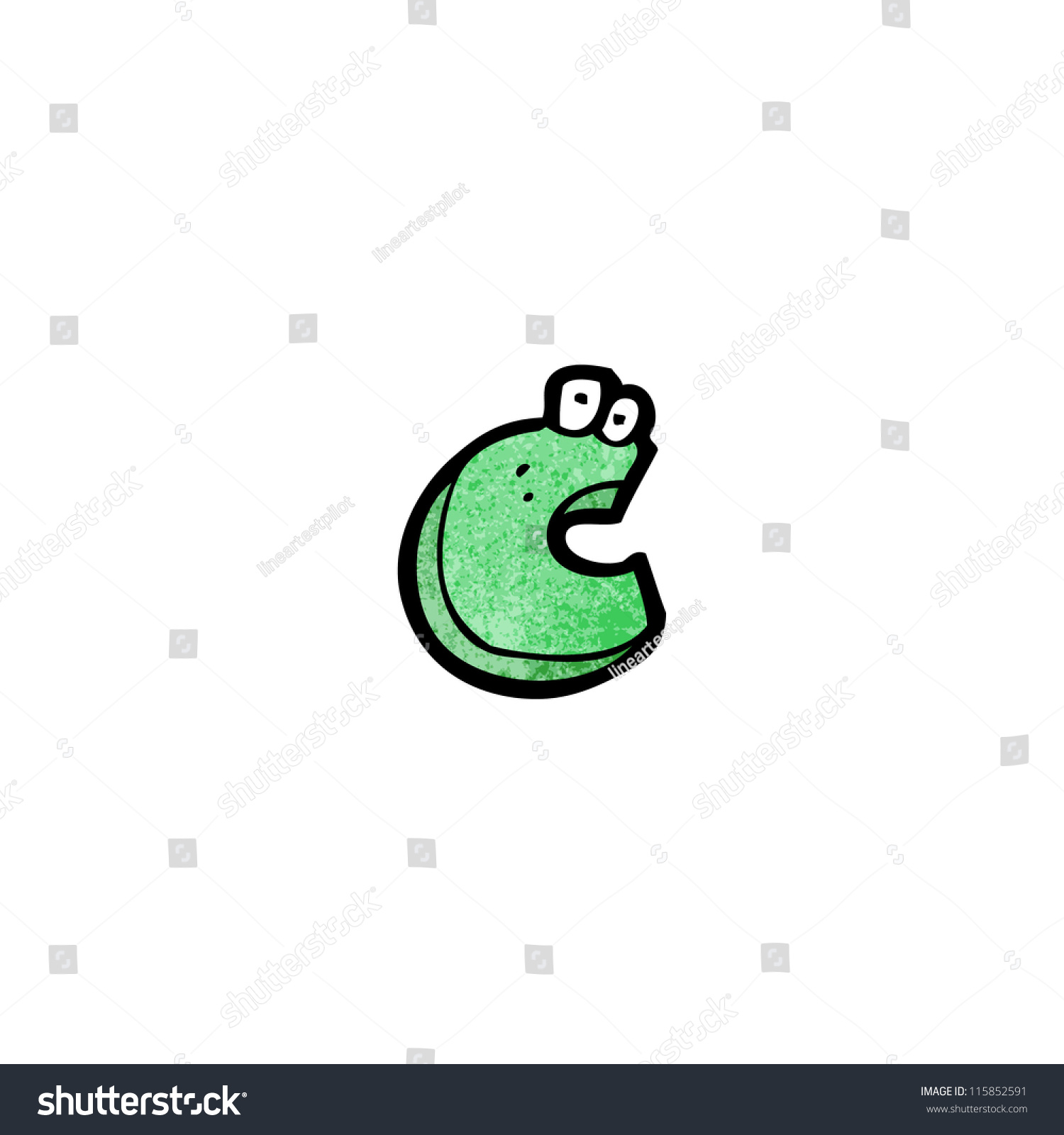 Cartoon Letter C Stock Vector (Royalty Free) 115852591 | Shutterstock