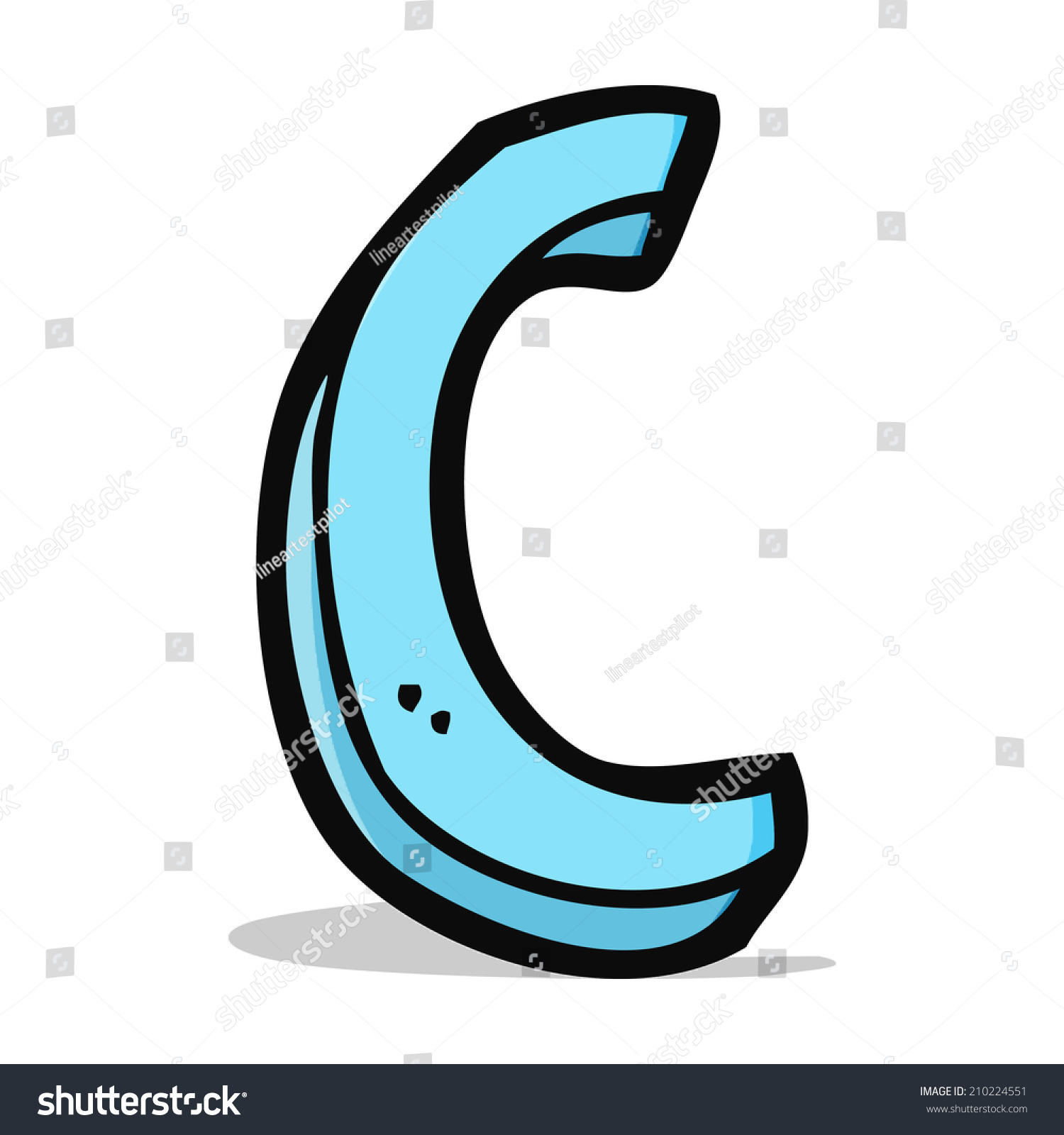 Cartoon Letter C Stock Vector (Royalty Free) 210224551 | Shutterstock