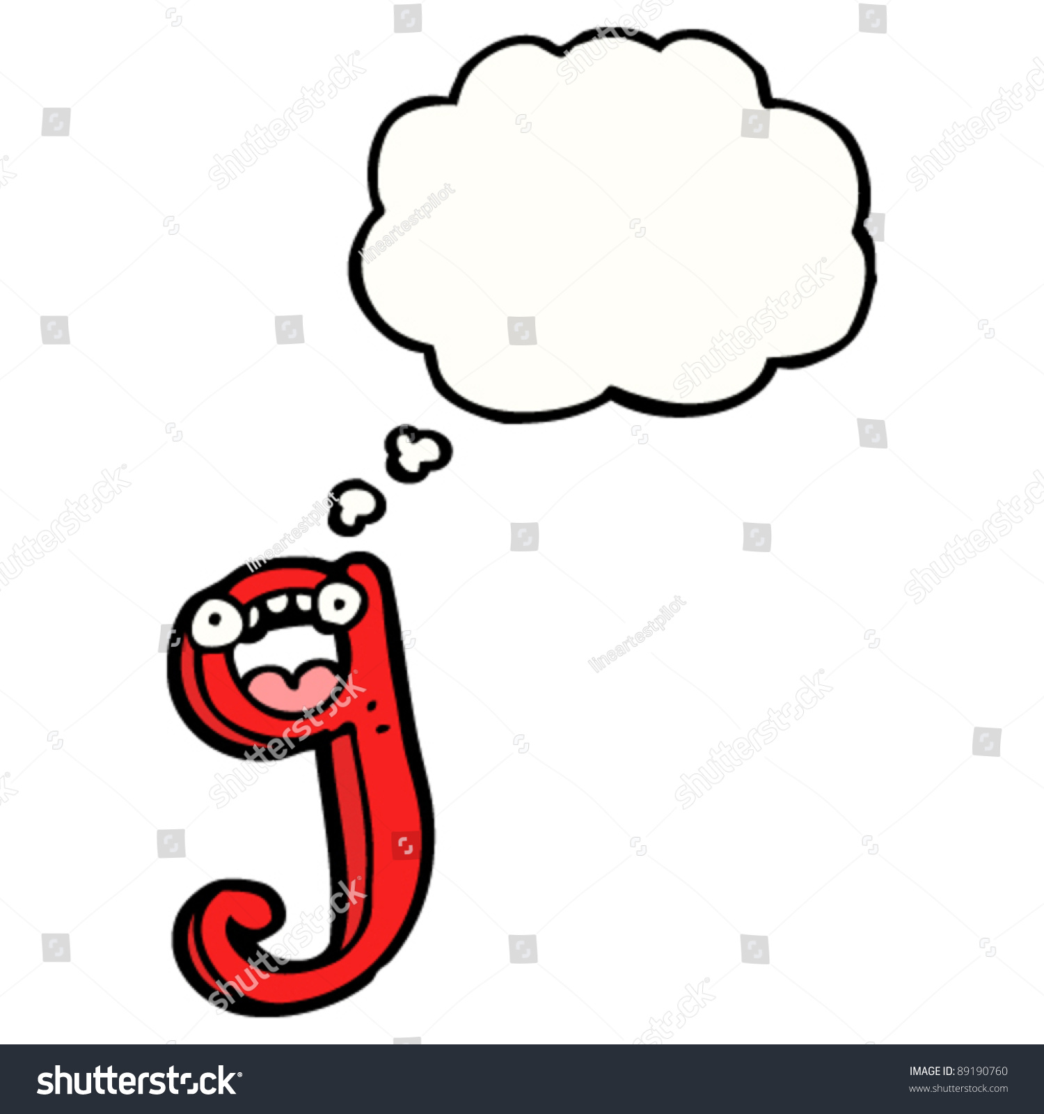 Cartoon Letter G Stock Vector (Royalty Free) 89190760