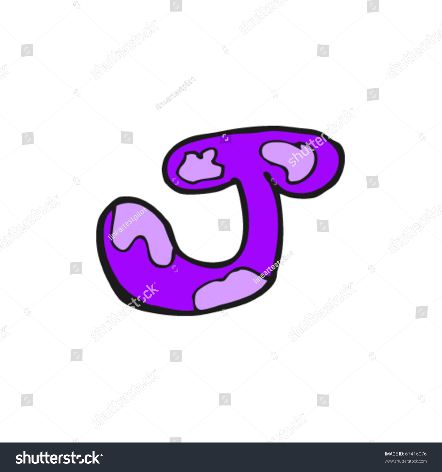 Cartoon Letter J Stock Vector (Royalty Free) 67416076 | Shutterstock