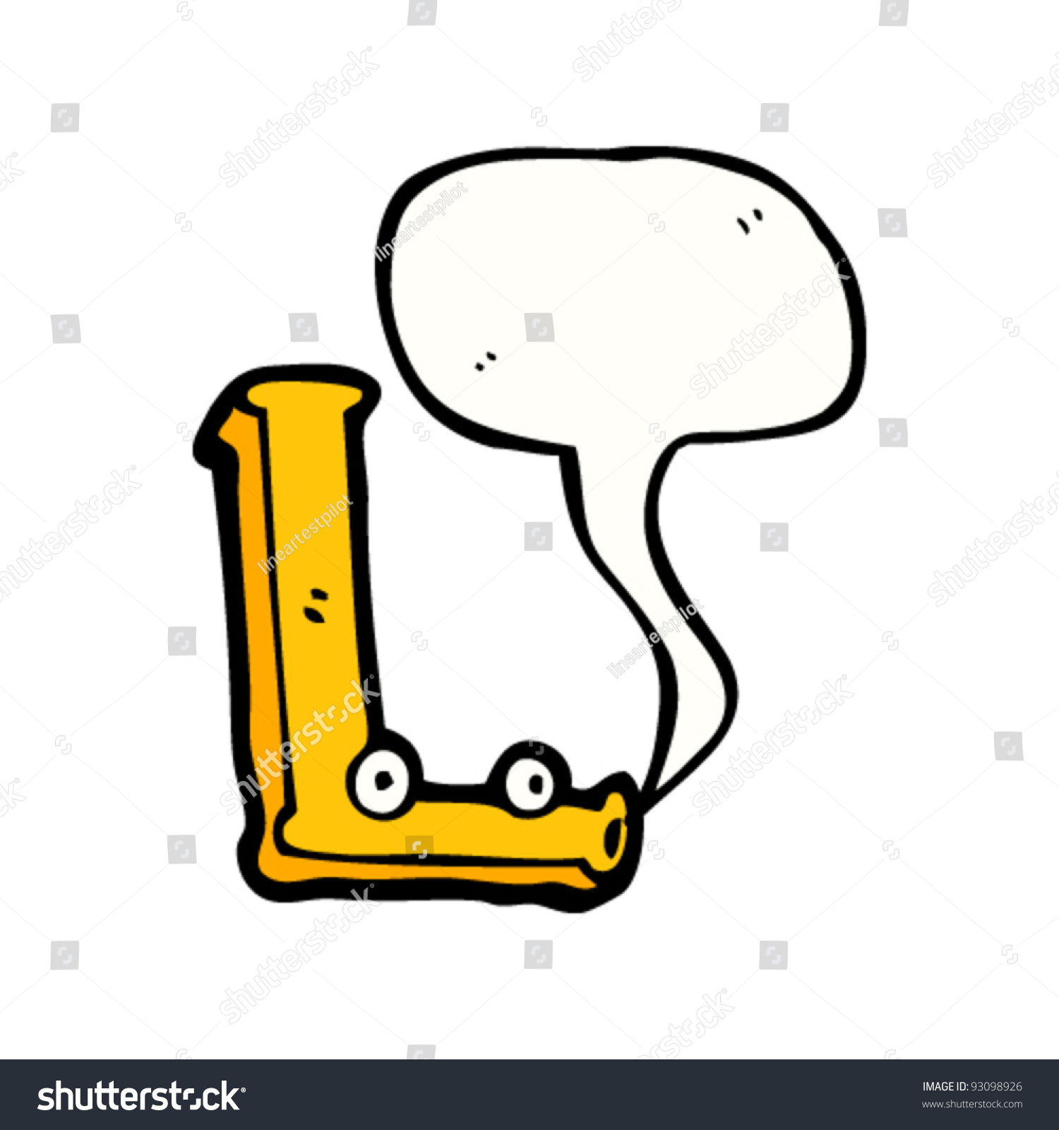 Cartoon Letter L Stock Vector (Royalty Free) 93098926 | Shutterstock
