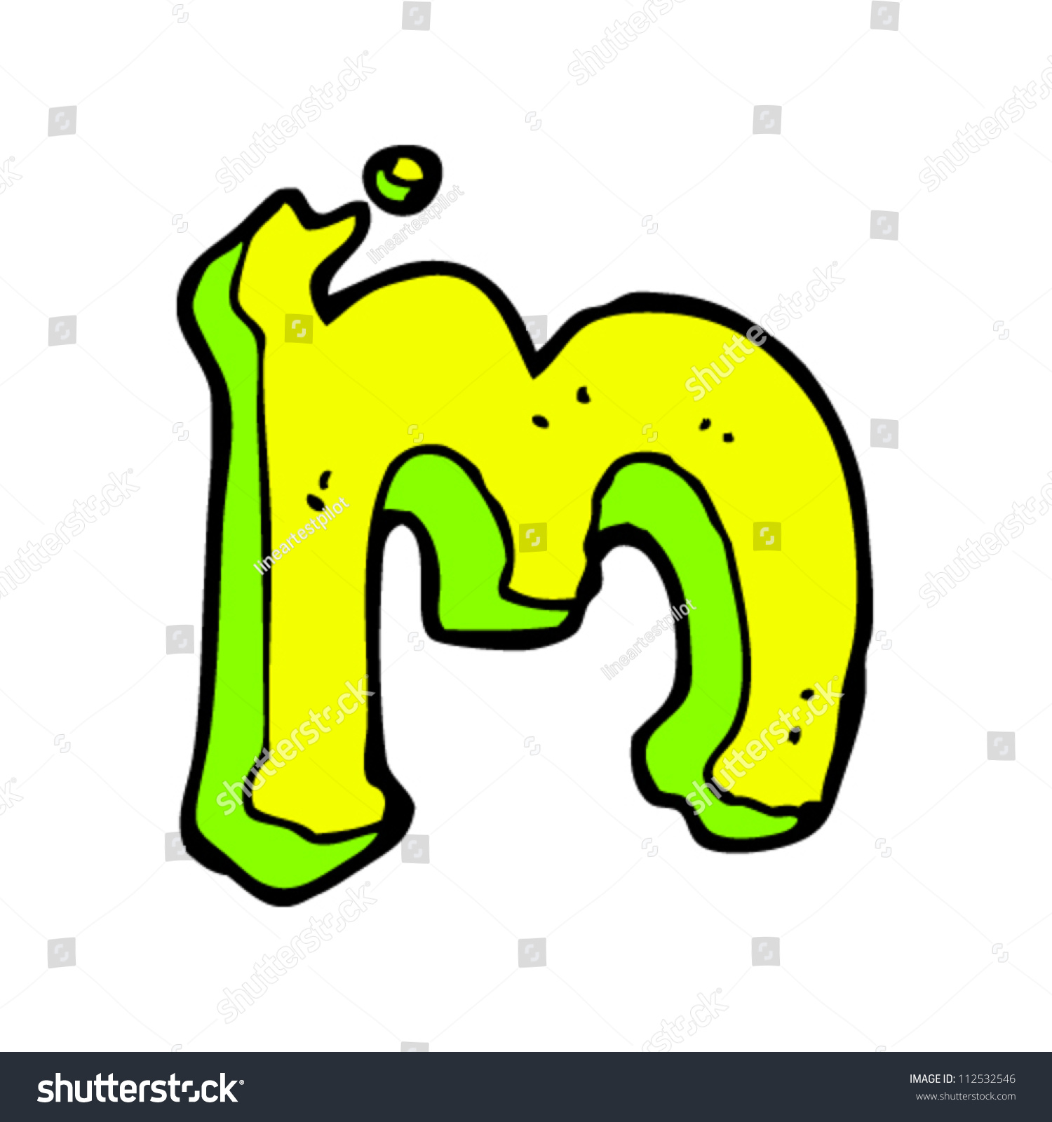 Cartoon Letter M Stock Vector (Royalty Free) 112532546 | Shutterstock