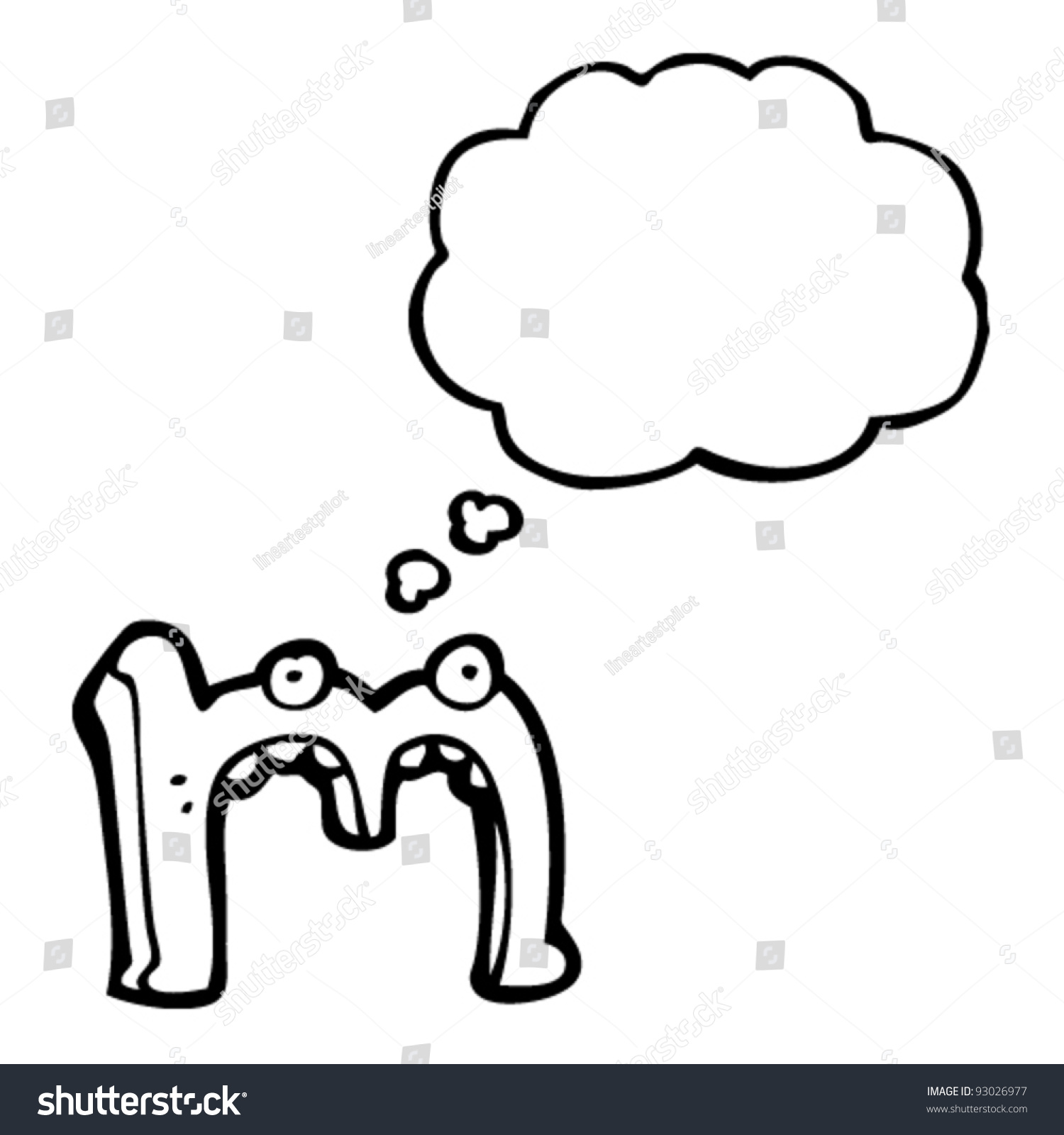 Cartoon Letter M Stock Vector (Royalty Free) 93026977 | Shutterstock