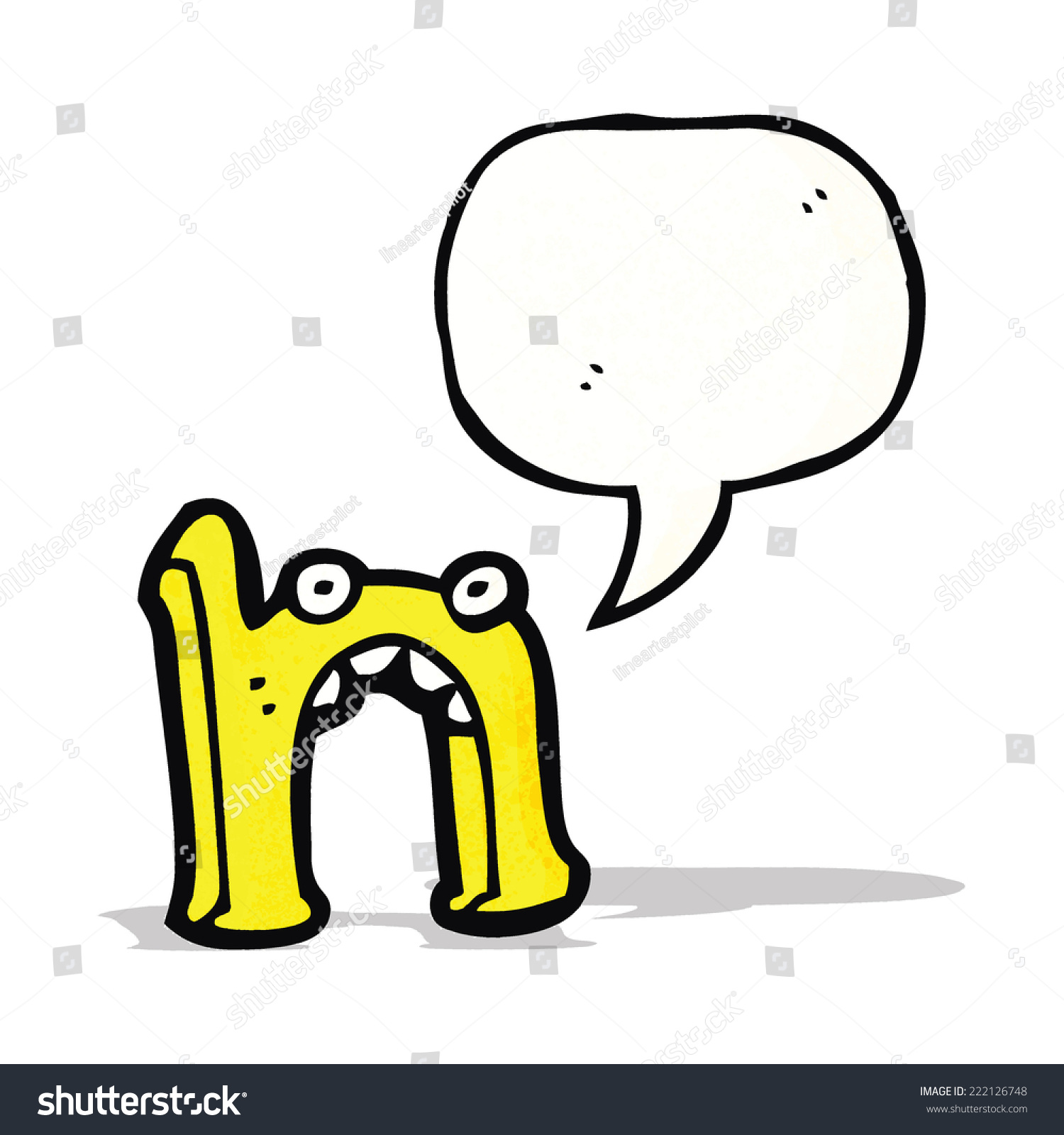 Cartoon Letter N Stock Vector (Royalty Free) 222126748 | Shutterstock