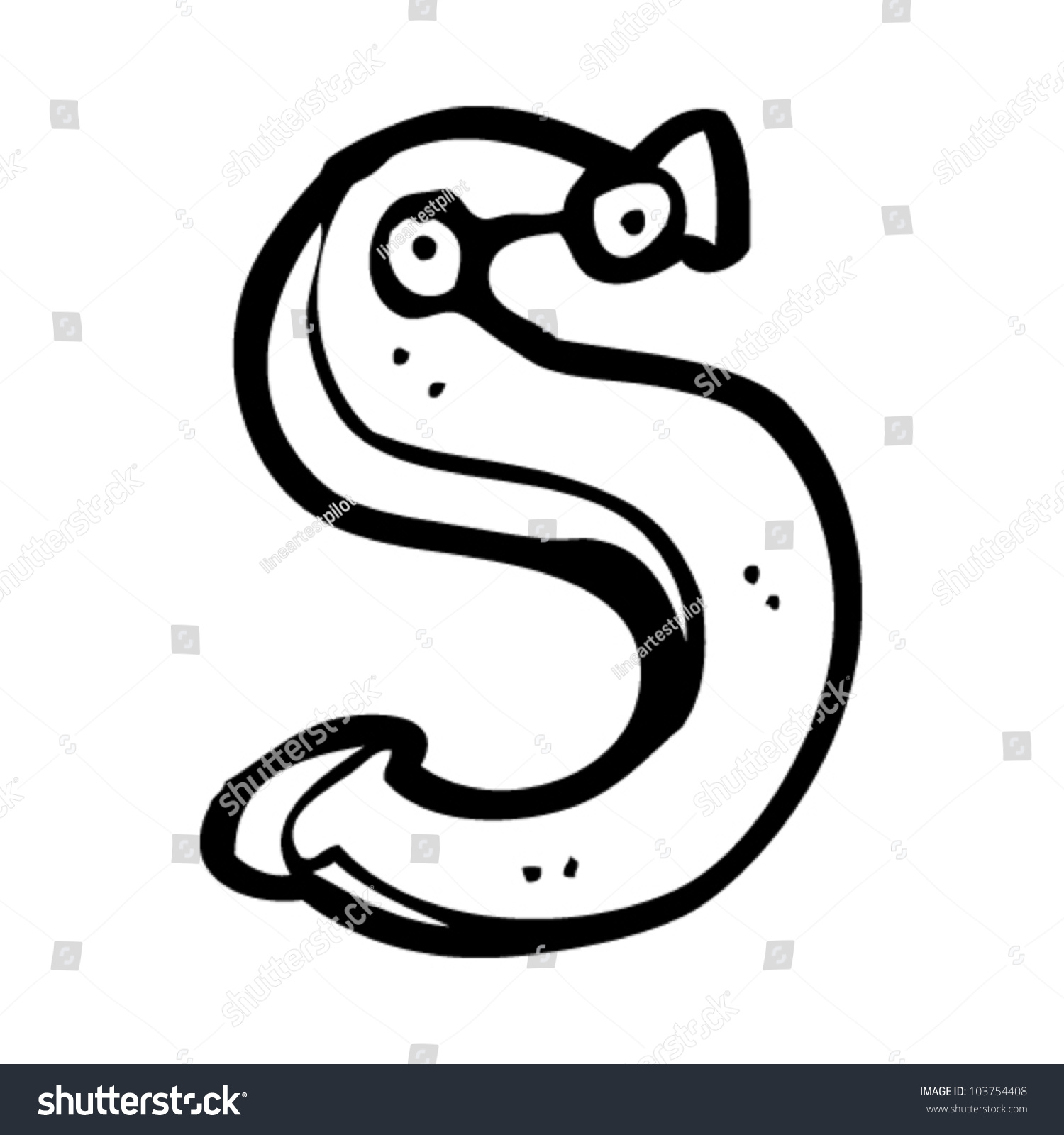 Cartoon Letter S Stock Vector (Royalty Free) 103754408 | Shutterstock