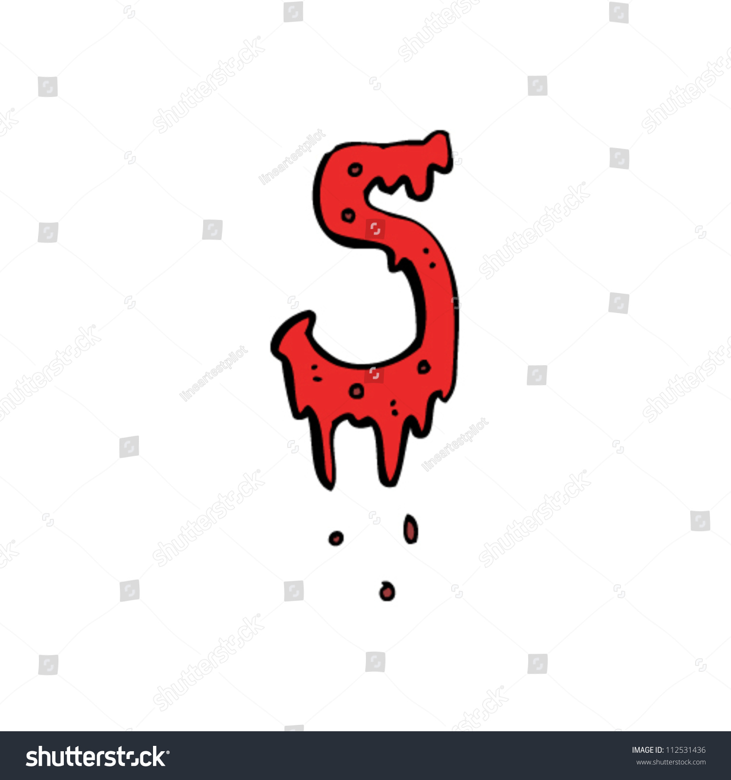 letras de dibujos animados s: vector de stock (libre de regalías ...