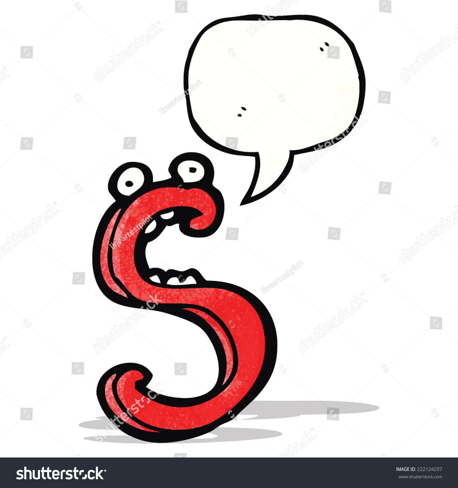 Cartoon Letter S Stock Vector (Royalty Free) 222124297