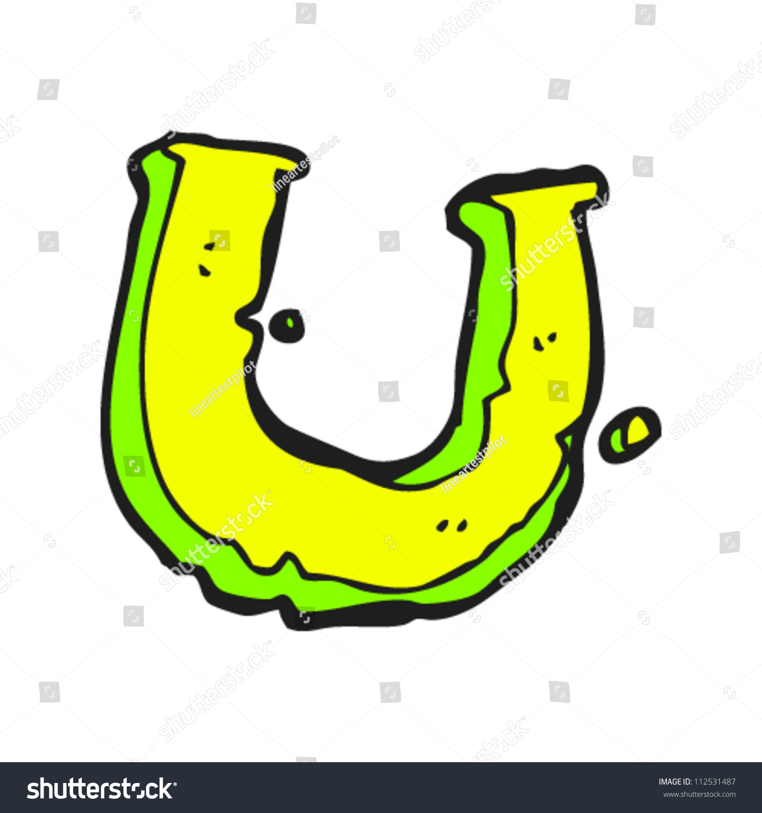 Cartoon Letter U Stock Vector 112531487 - Shutterstock