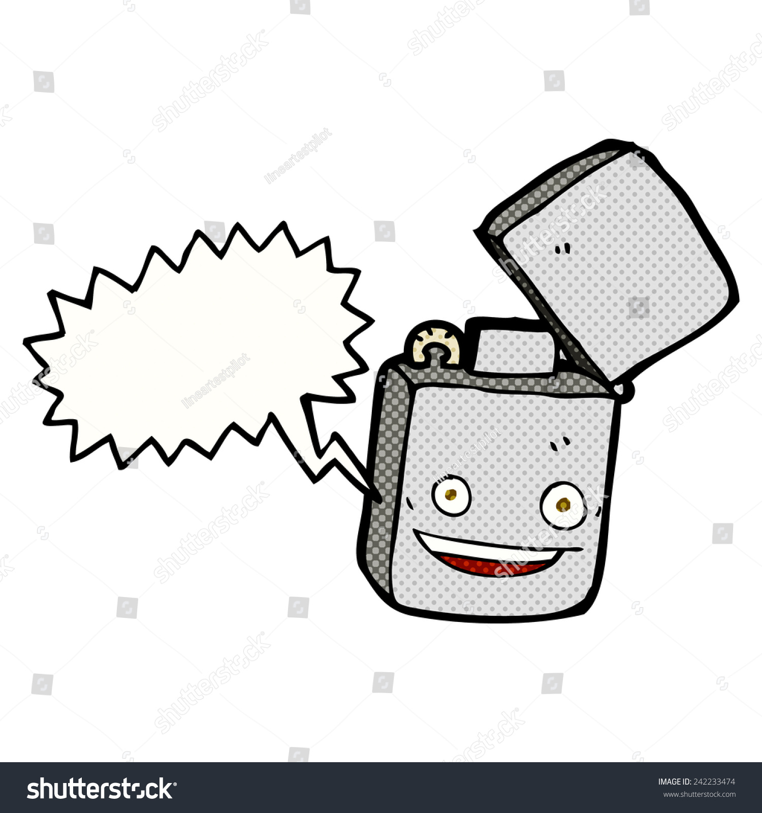 Cartoon Lighter Stock Vector (Royalty Free) 242233474 | Shutterstock