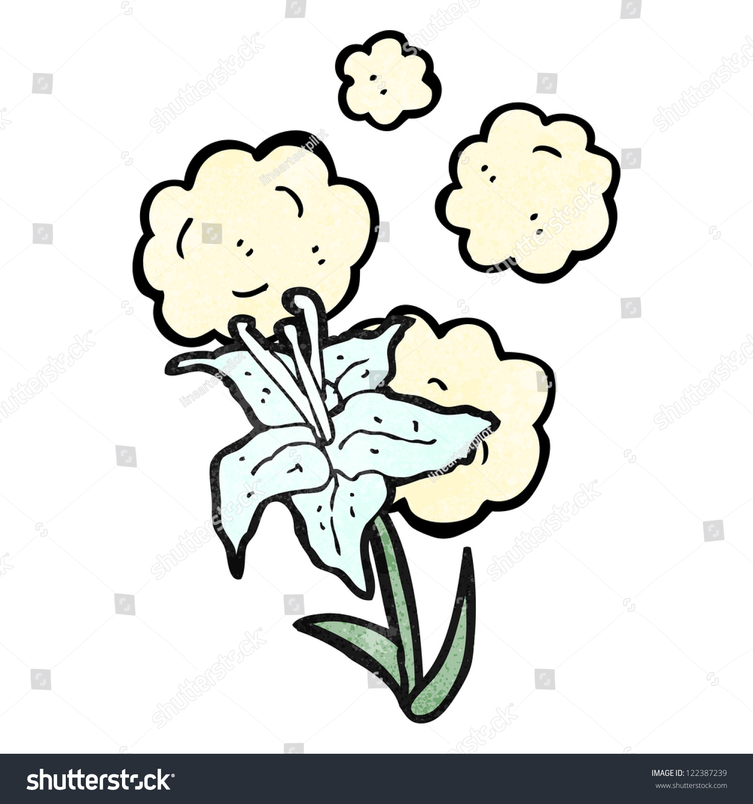 Cartoon Lily Stock Vector 122387239 - Shutterstock