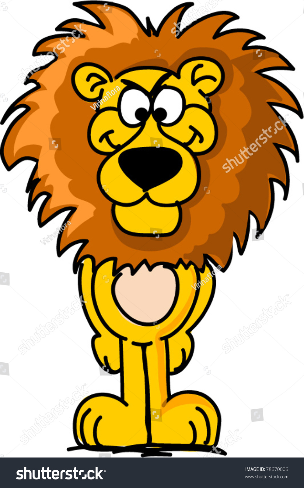 Cartoon Lion Stock Vector 78670006 : Shutterstock
