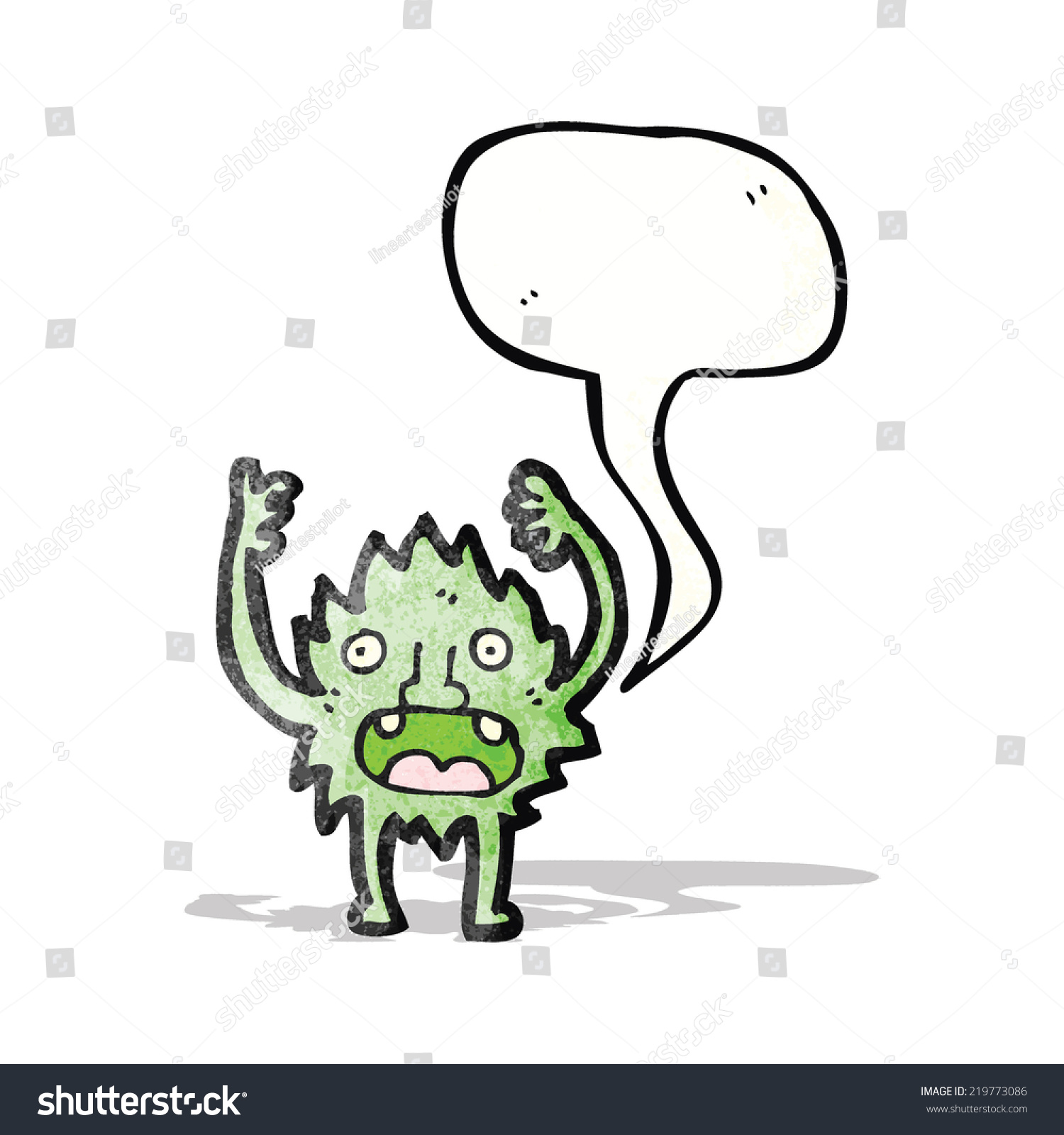 Cartoon Little Imp Stock Vector (Royalty Free) 219773086 | Shutterstock