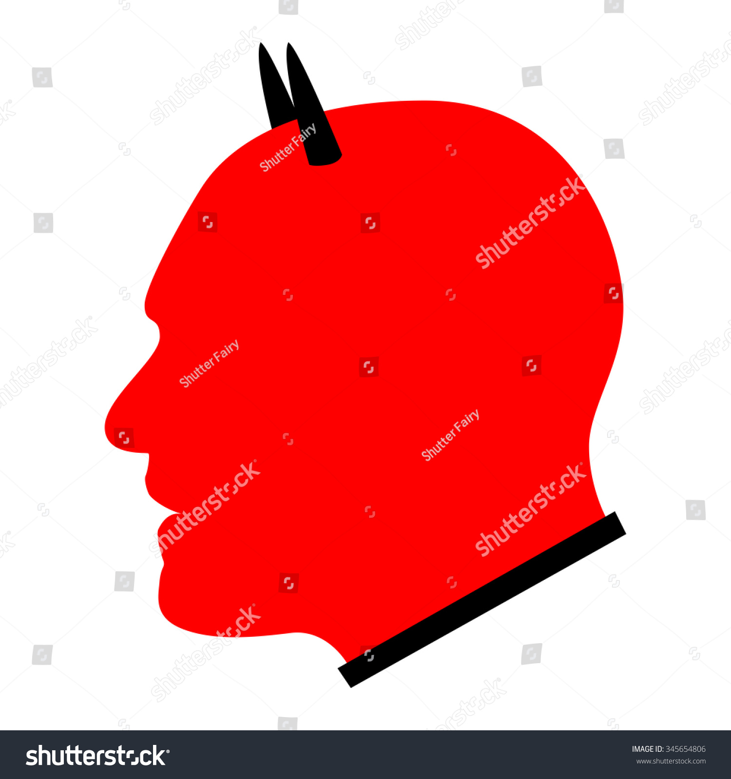 Cartoon Little Imp Stock Vector (Royalty Free) 345654806