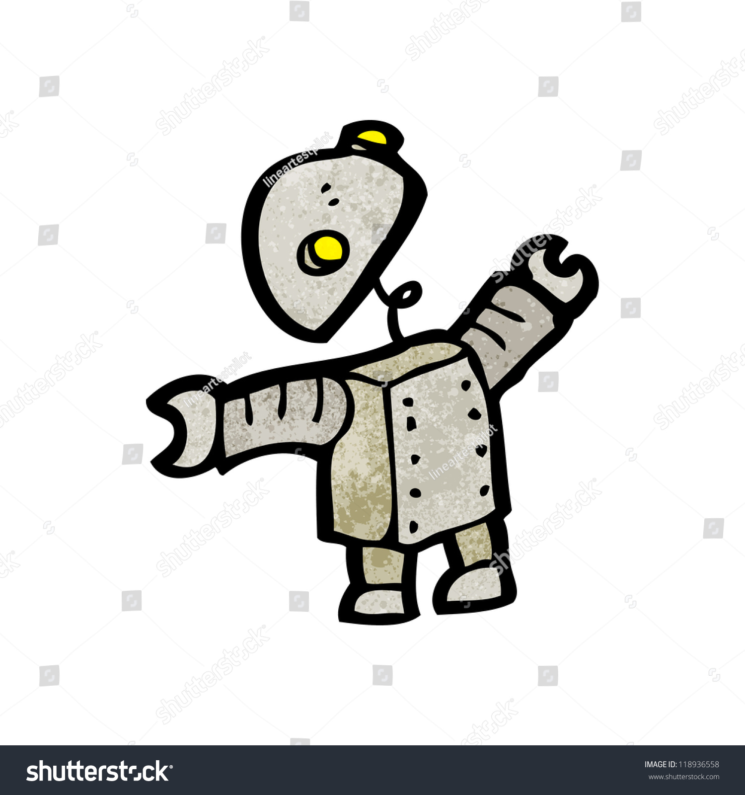 Cartoon Little Robot Stock Vector (Royalty Free) 118936558 | Shutterstock