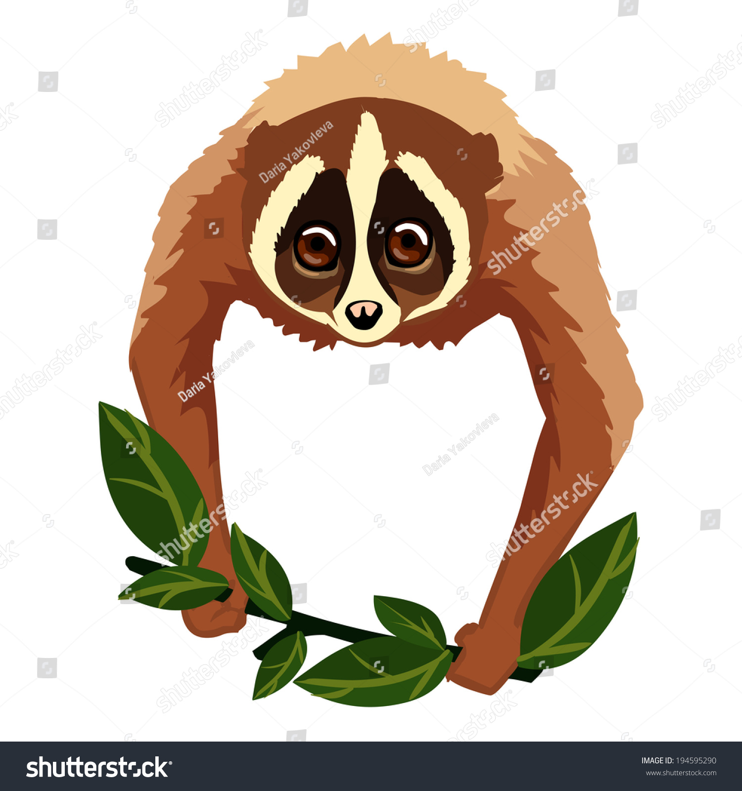 Cartoon Lory Vector Illustration: vector de stock (libre de regalías ...