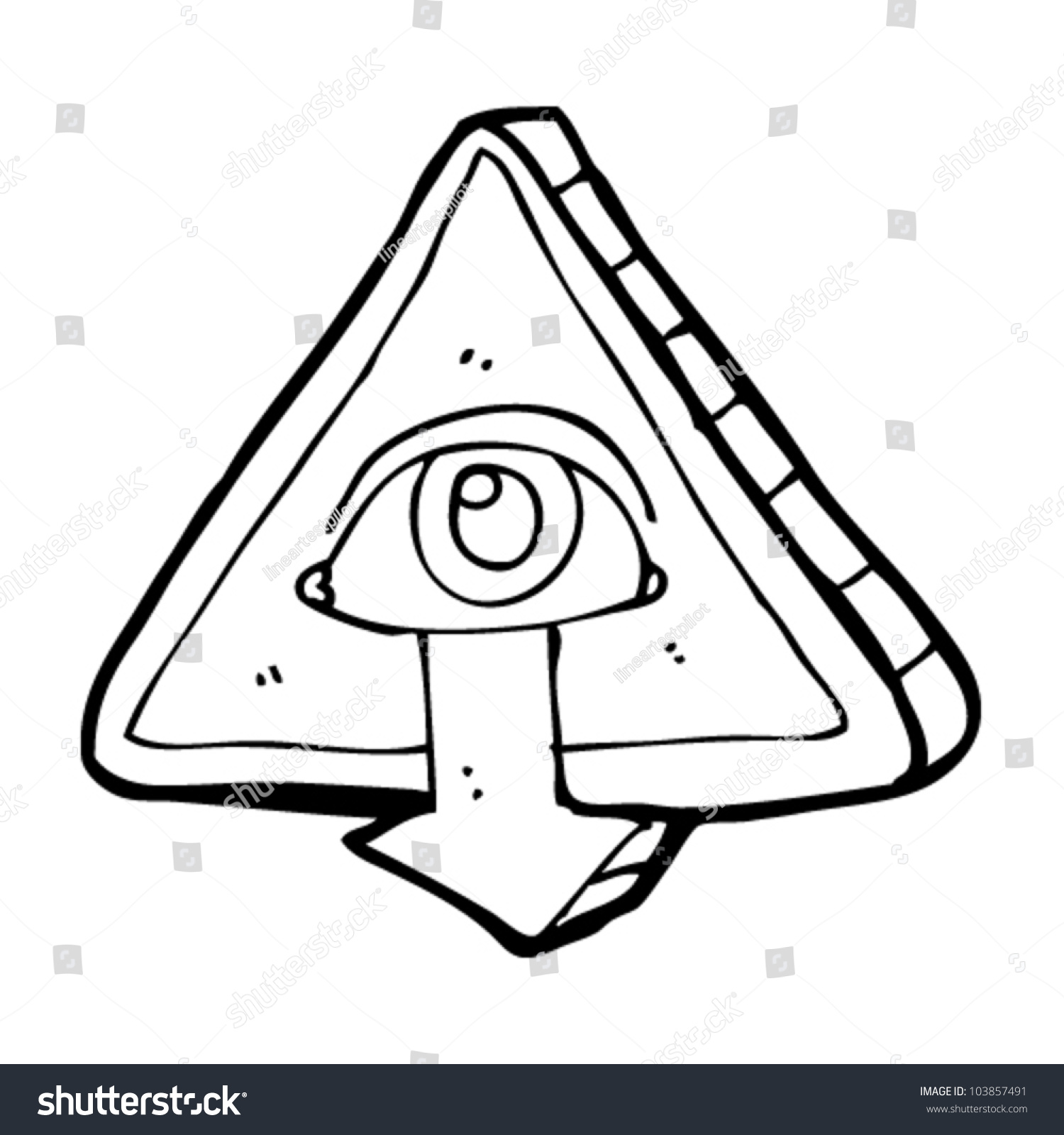 Cartoon Magic Eye Symbol Stock Vector (Royalty Free) 103857491