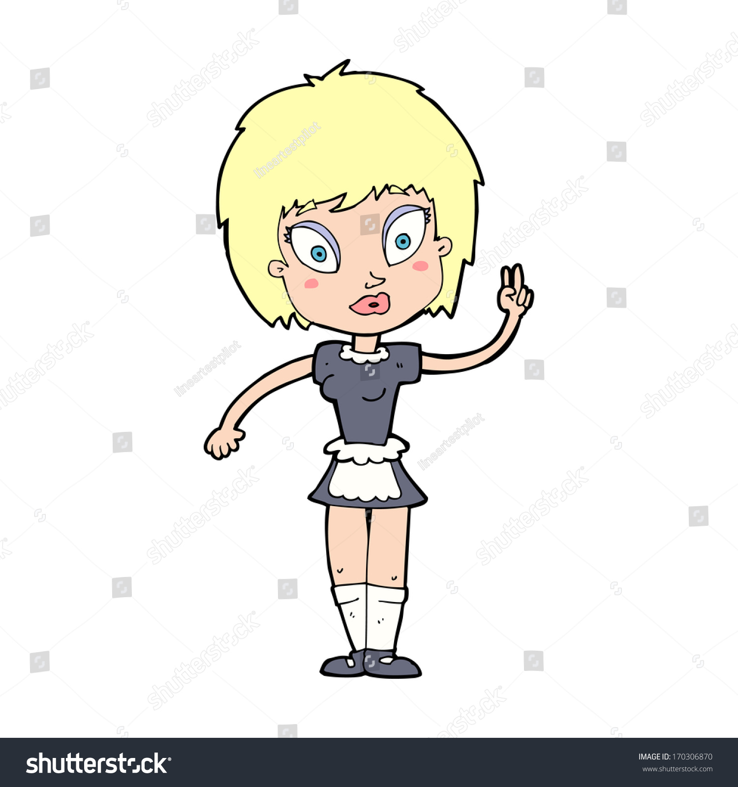 Cartoon Maid Stock Vector (Royalty Free) 170306870