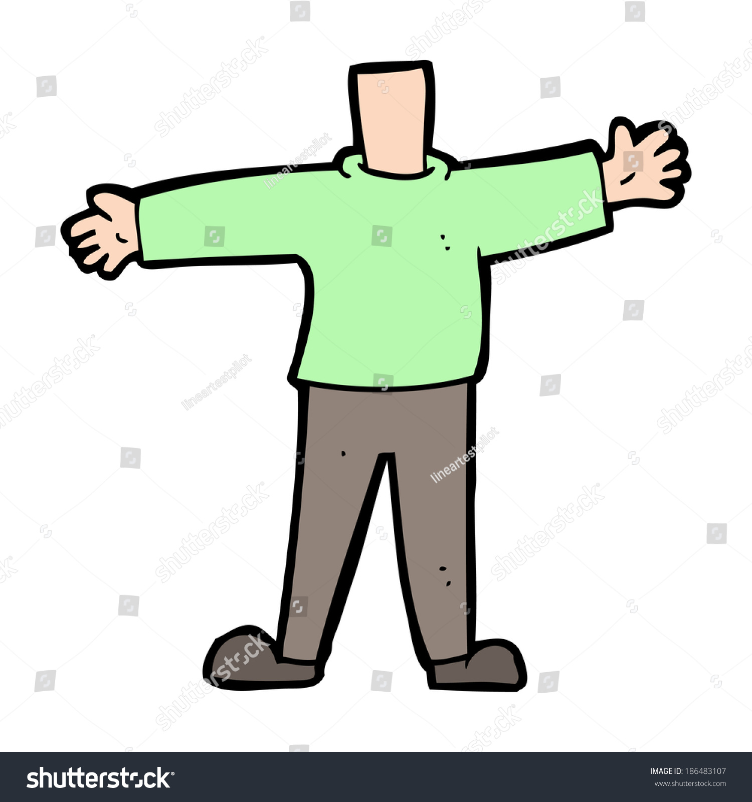 Cartoon Male Body Mix Match Cartoons เวกเตอร์สต็อก ปลอดค่าลิขสิทธิ์