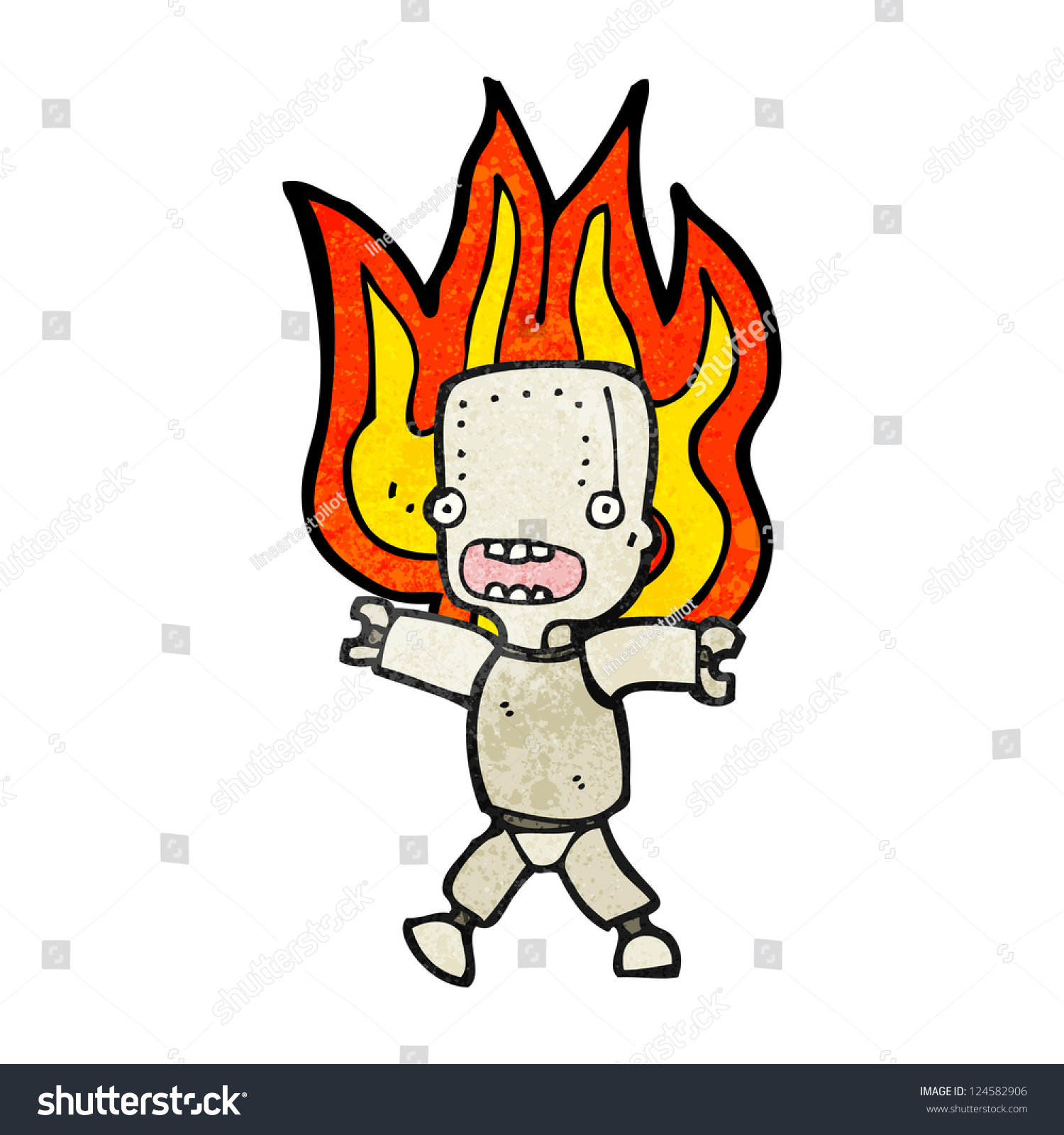 Cartoon Malfunctioning Robot Stock Vector (Royalty Free) 124582906 ...