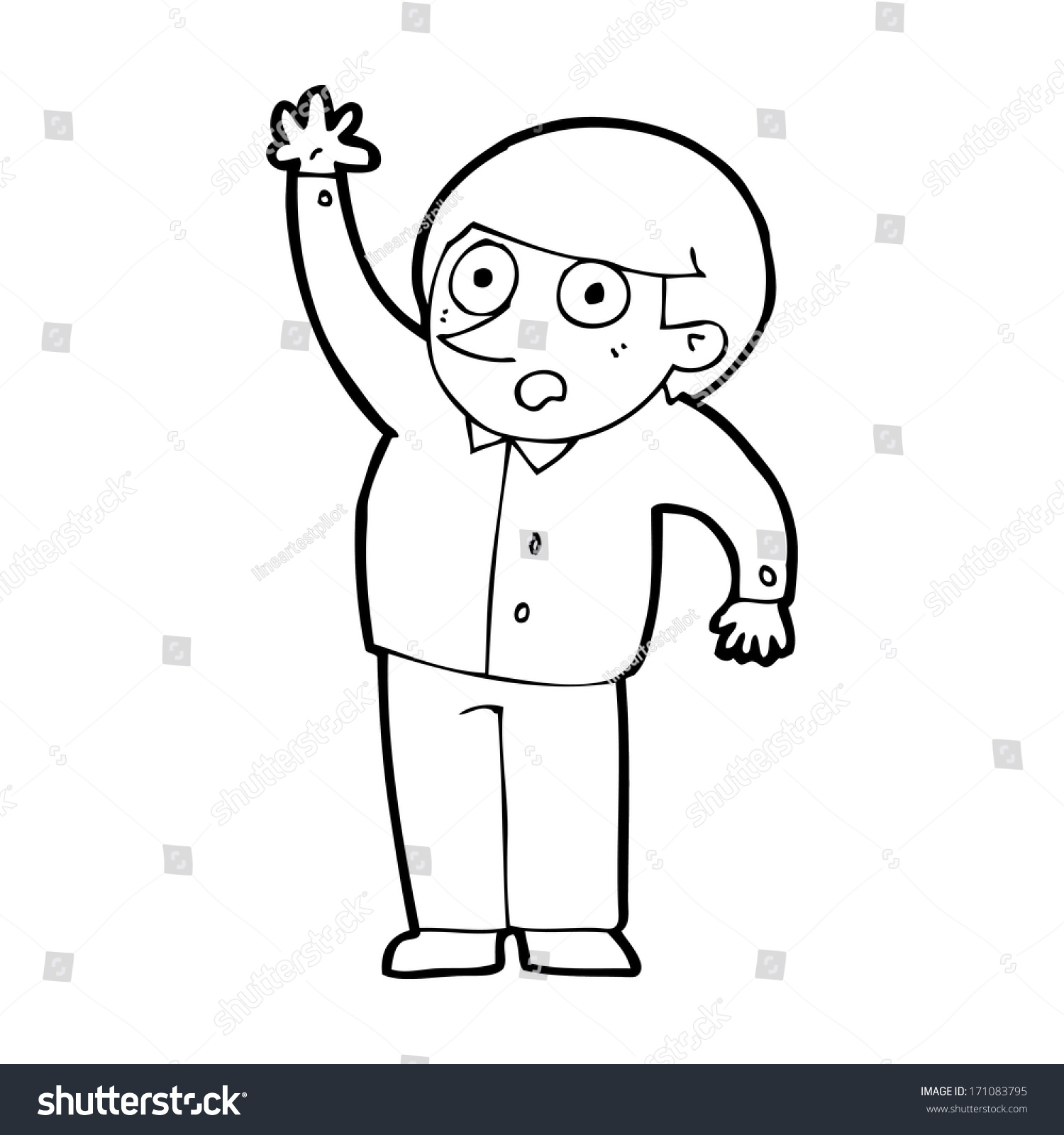 Cartoon Man Asking Question Stock Vector (Royalty Free) 171083795 ...