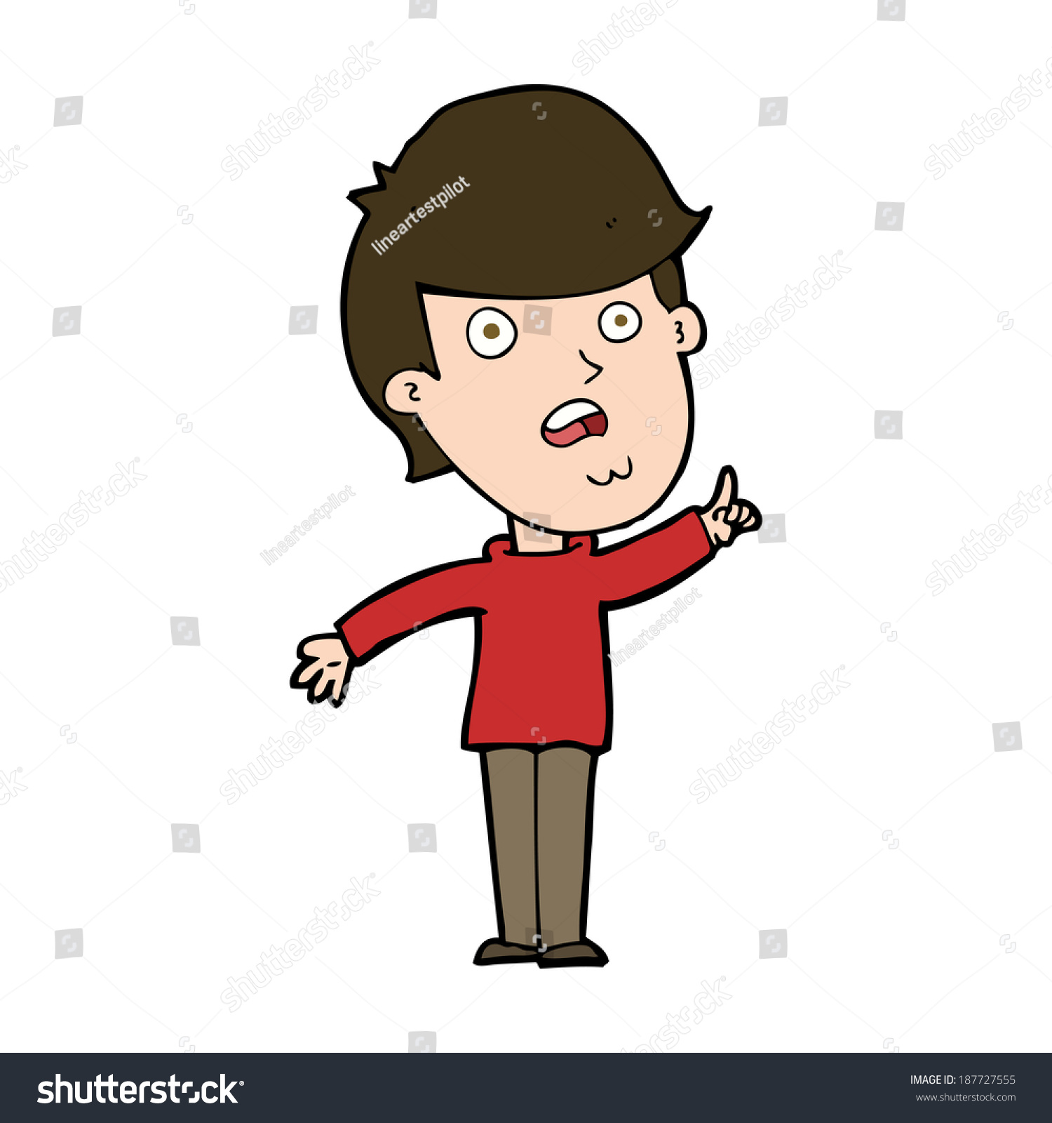 Cartoon Man Asking Question Stock Vector (Royalty Free) 187727555 ...