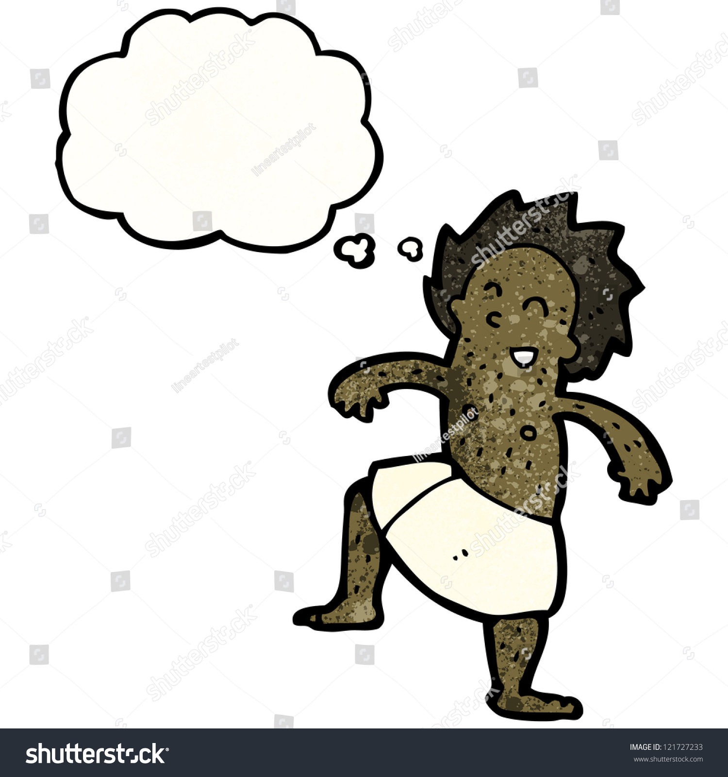 Cartoon Man Changing Stock Vector (Royalty Free) 121727233