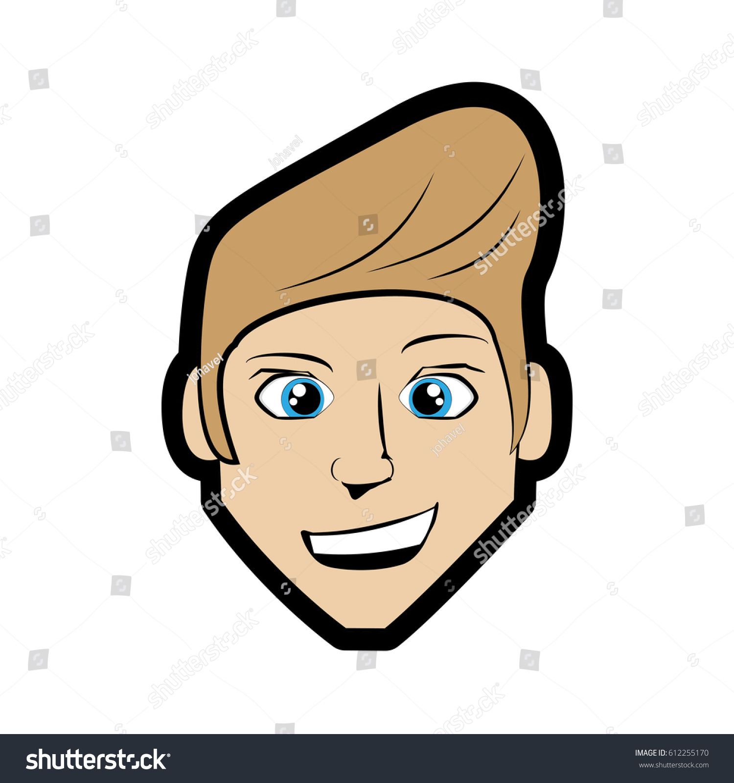 Cartoon Man Comic Imagen Stock Vector (Royalty Free) 612255170