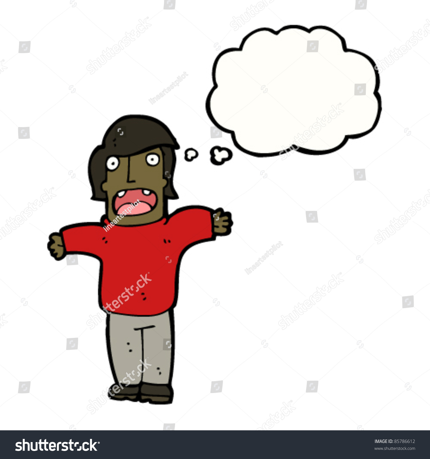 caricaturista gaseando: vector de stock (libre de regalías) 85786612 ...