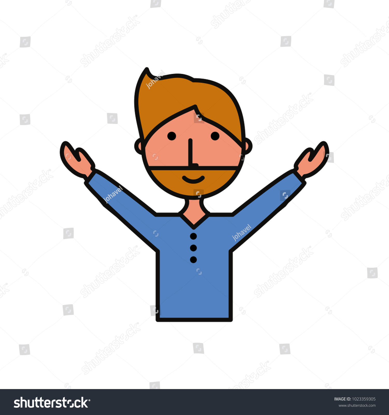 Cartoon Man Icon Stock Vector (Royalty Free) 1023359305 | Shutterstock