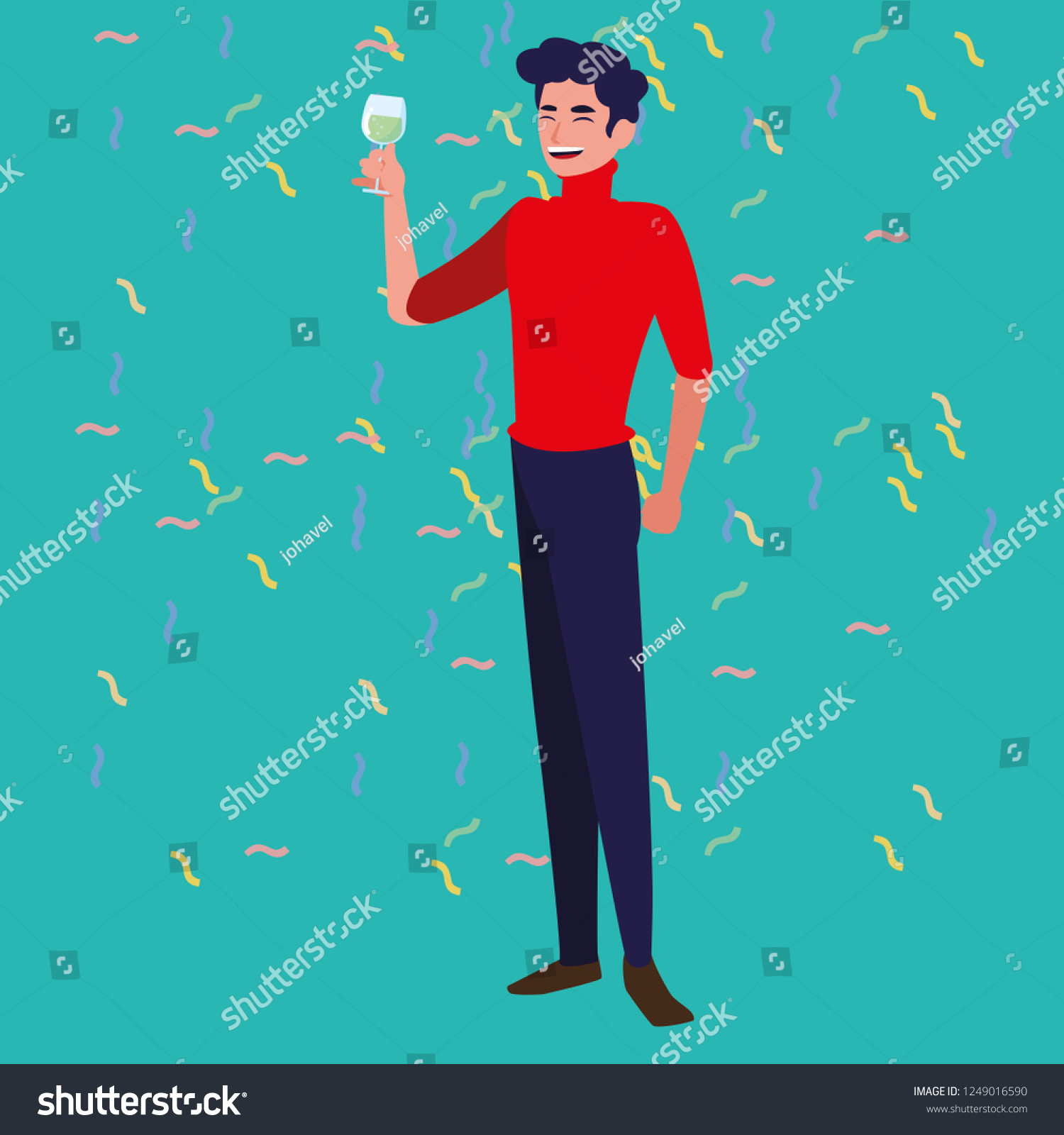 Cartoon Man Icon Stock Vector (Royalty Free) 1249016590