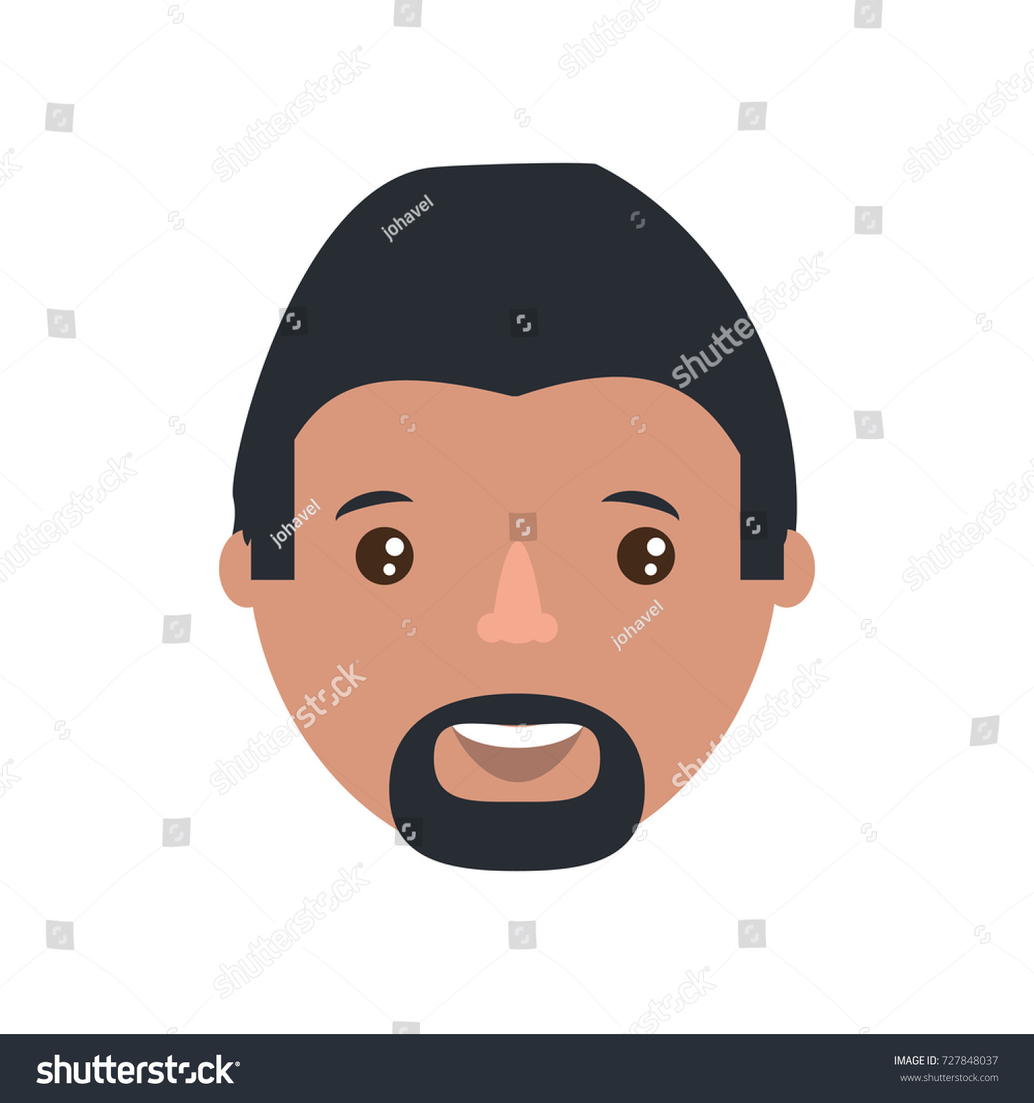 Cartoon Man Icon Stock Vector (Royalty Free) 727848037 | Shutterstock