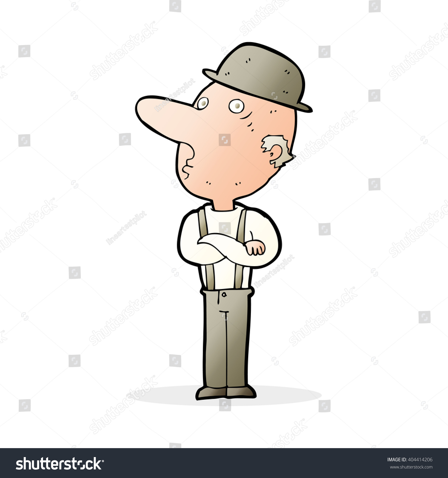 Cartoon Man Hat Stock Vector (Royalty Free) 404414206 | Shutterstock